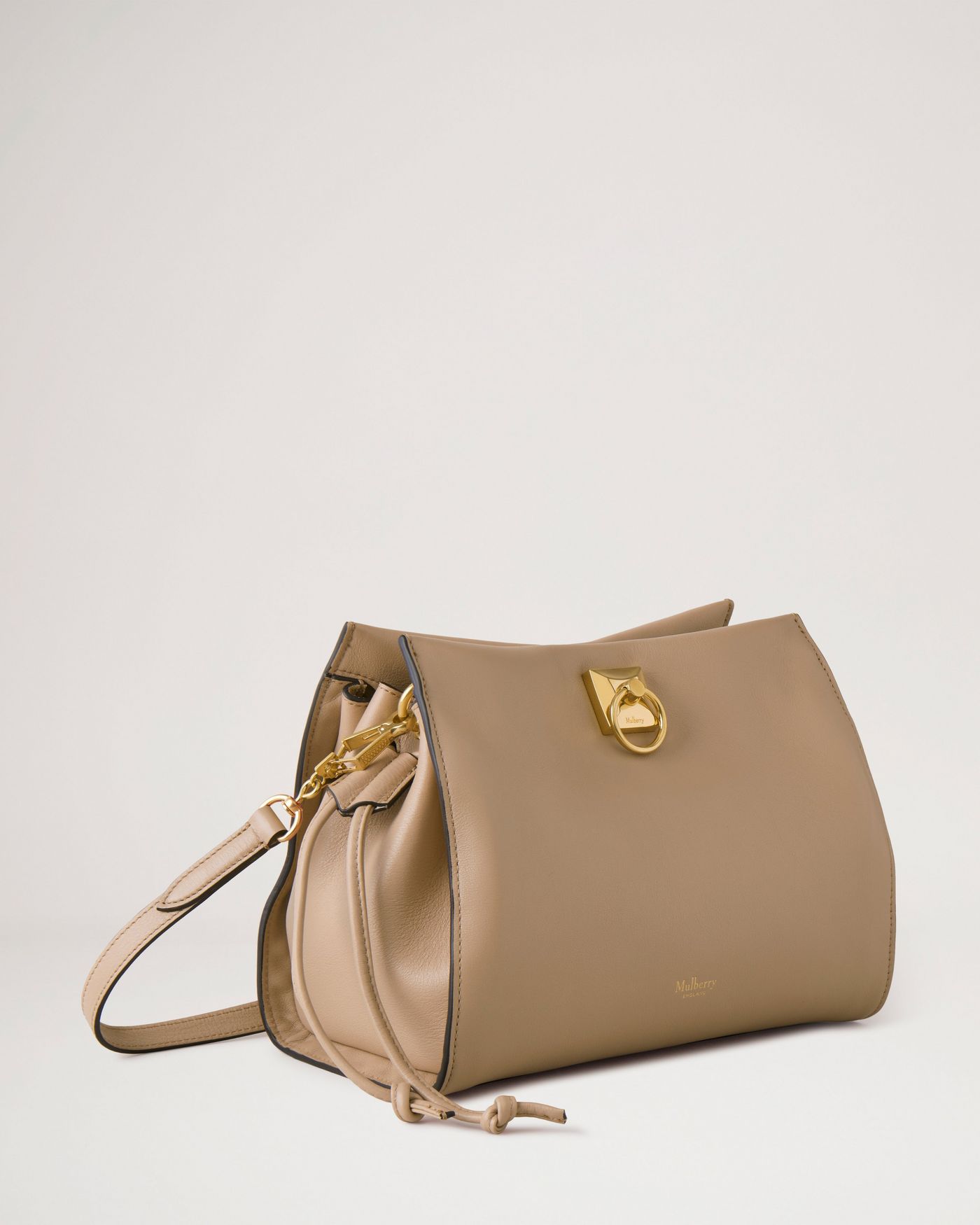 Small Iris | Maple Silky Calf with Maple-Teak zip-puller | Iris | Mulberry