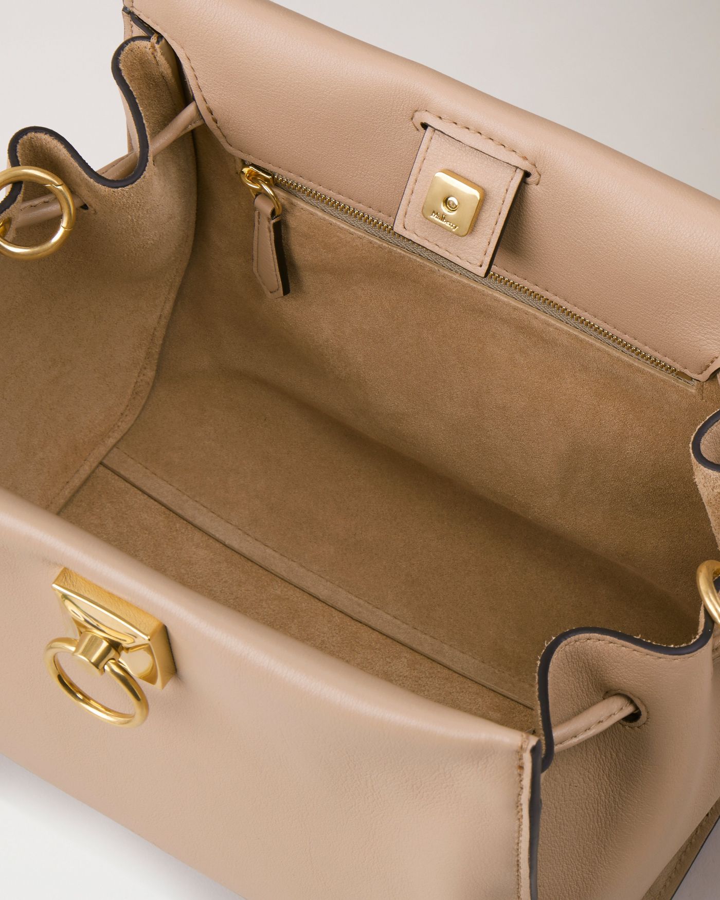 Small Iris | Maple Silky Calf with Maple-Teak zip-puller | Iris | Mulberry