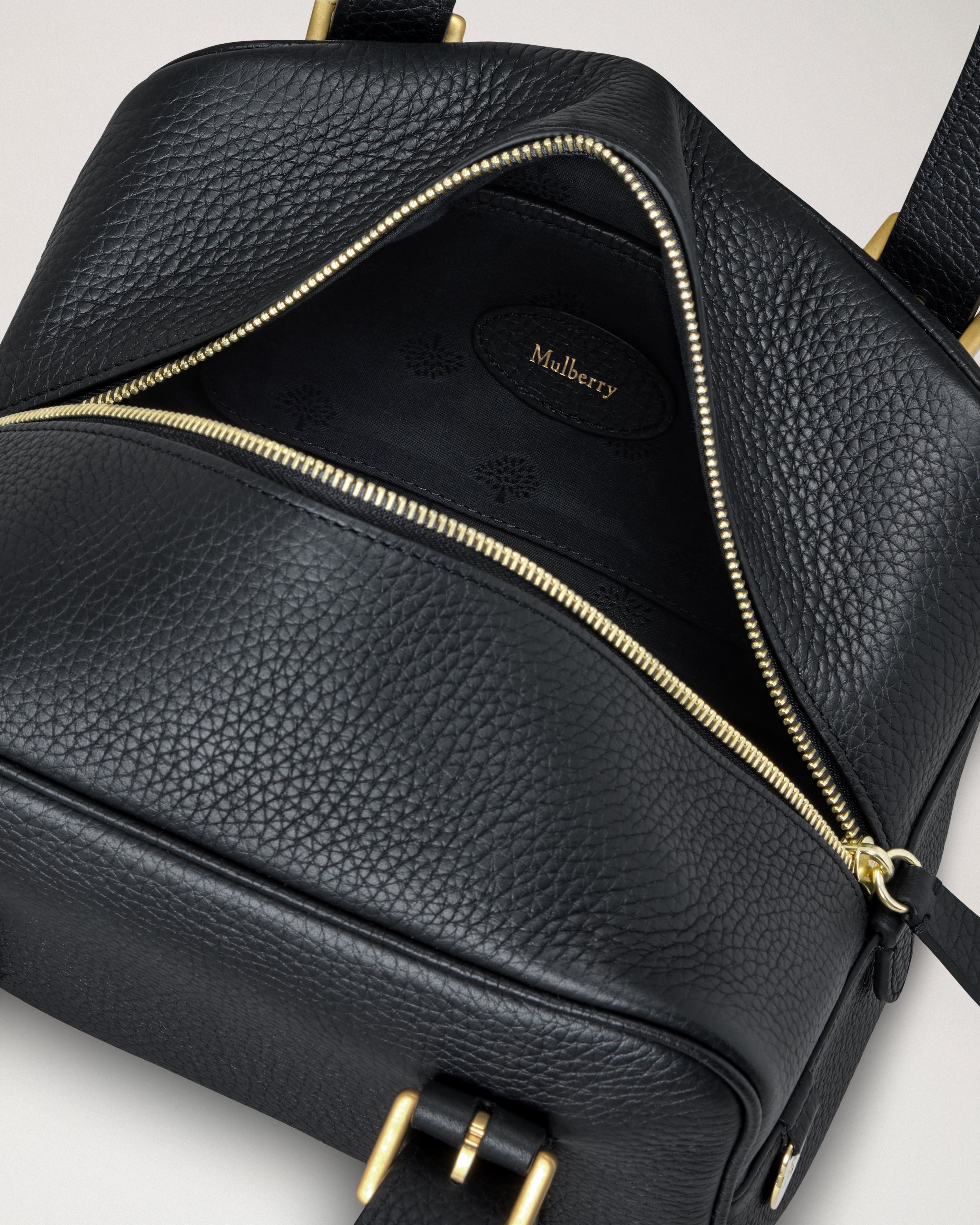 Mulberry | Small Boston | Black Heavy Grain | Gifts