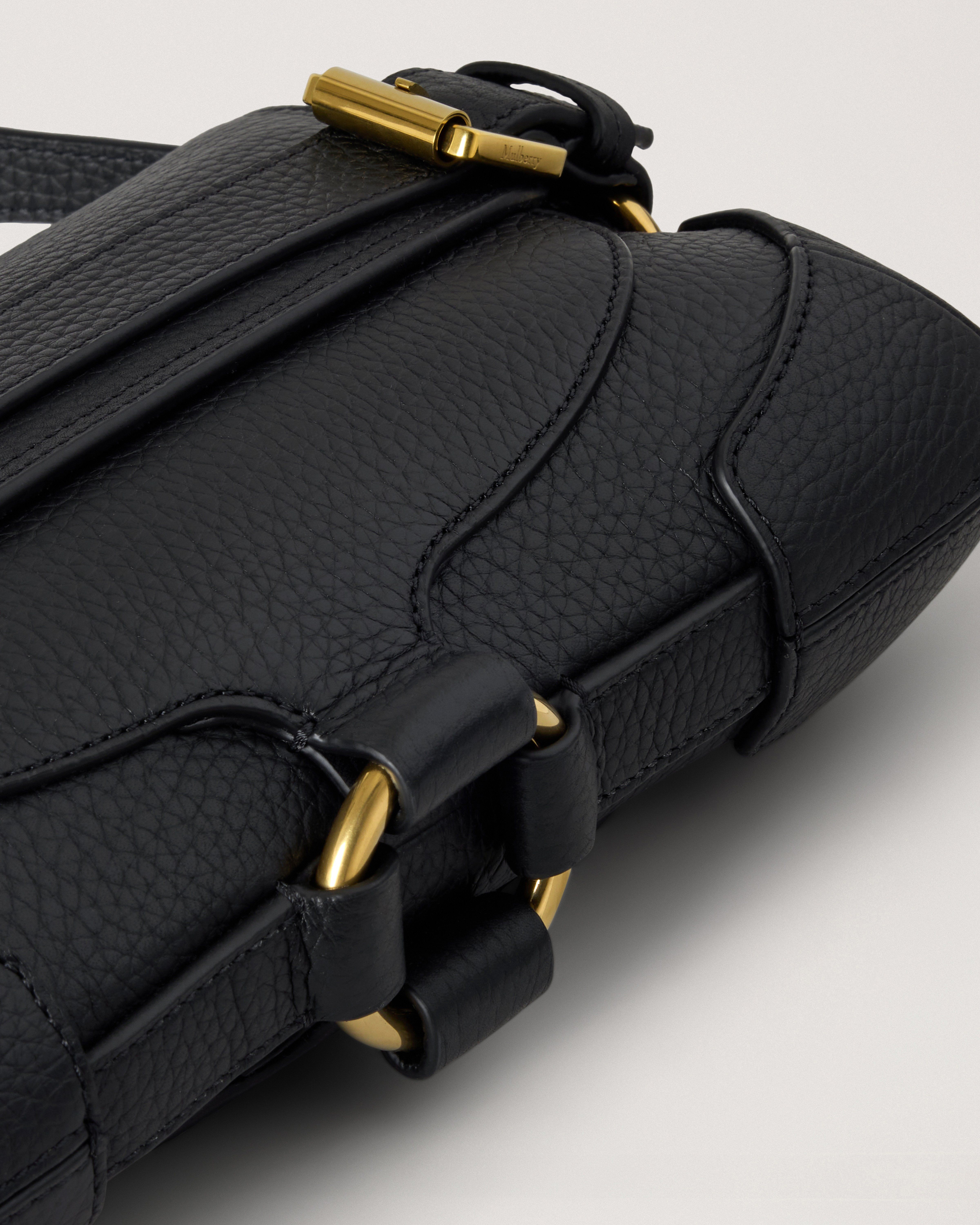 Mulberry | Lennox Shoulder Bag | Black Heavy Grain | Women