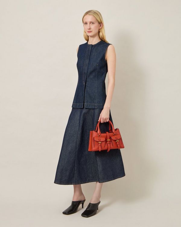 Mulberry | Small Roxanne | Coral Orange Small Classic Grain | The ...