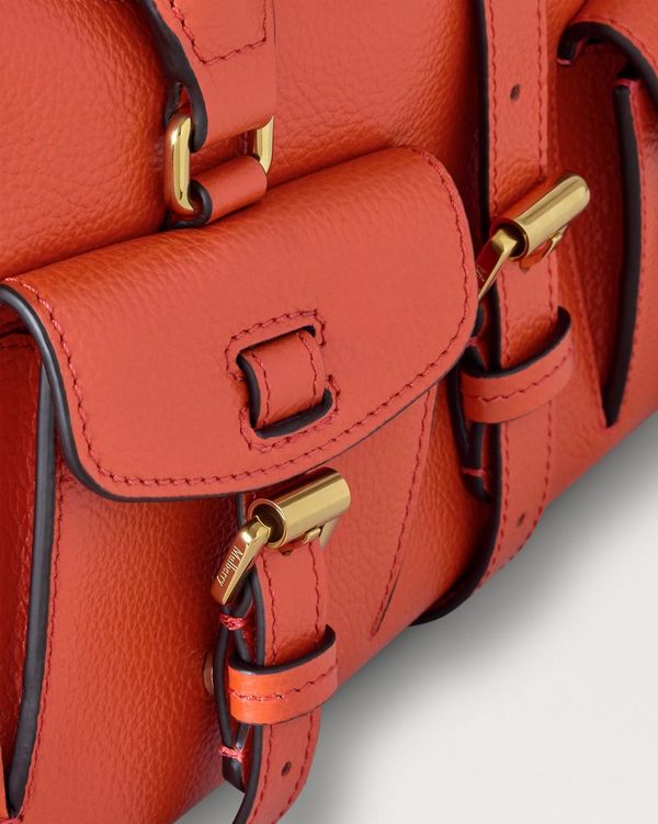 Mulberry | Small Roxanne | Coral Orange Small Classic Grain | The ...