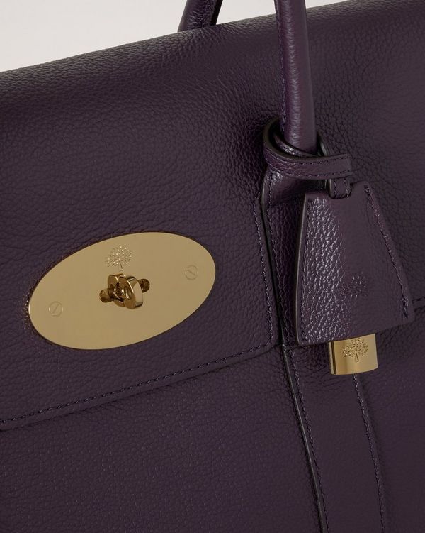 Mulberry | Bayswater | Deep Aubergine Small Classic Grain | Women