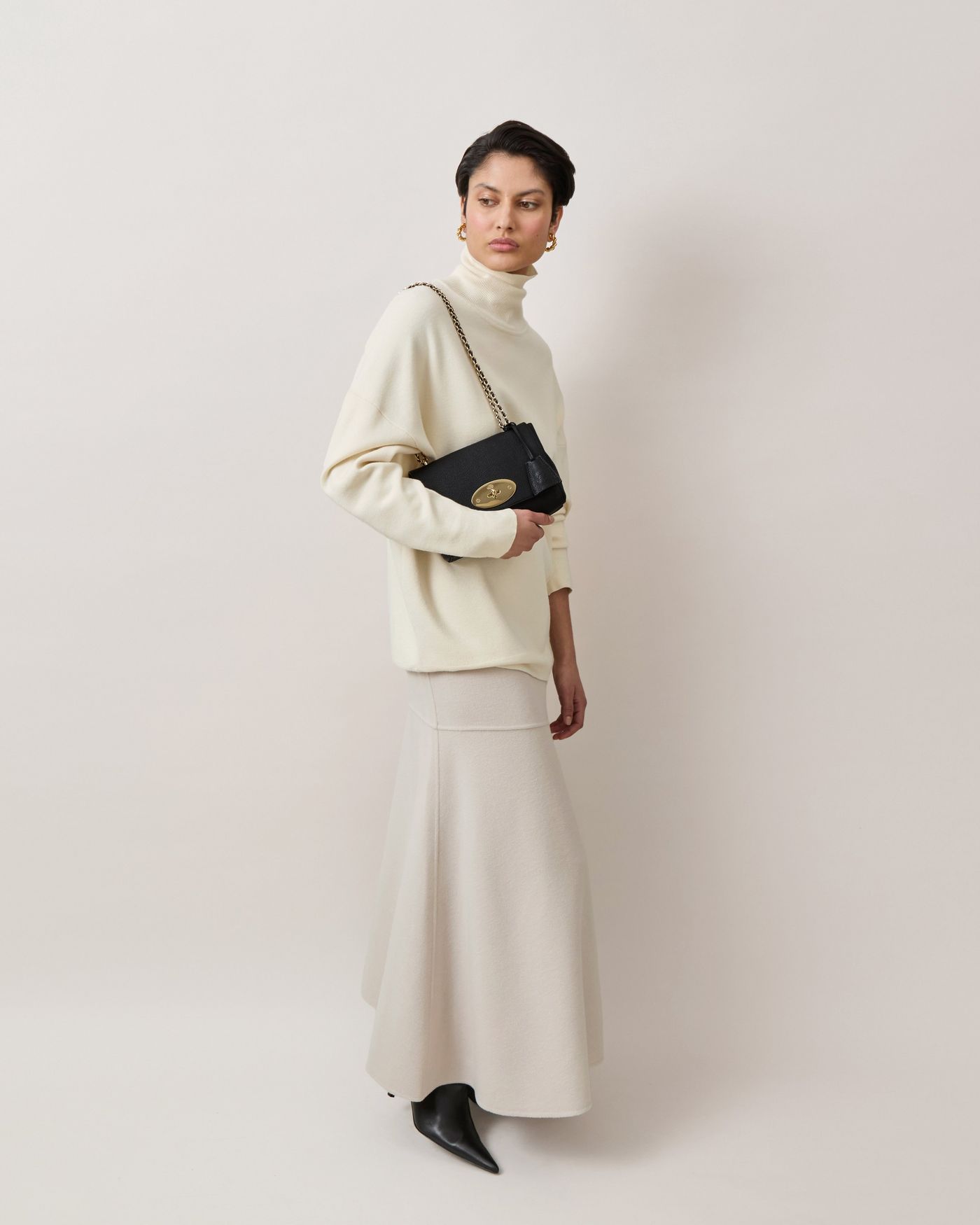 Lily | Black Glossy Goat | Women | Mulberry