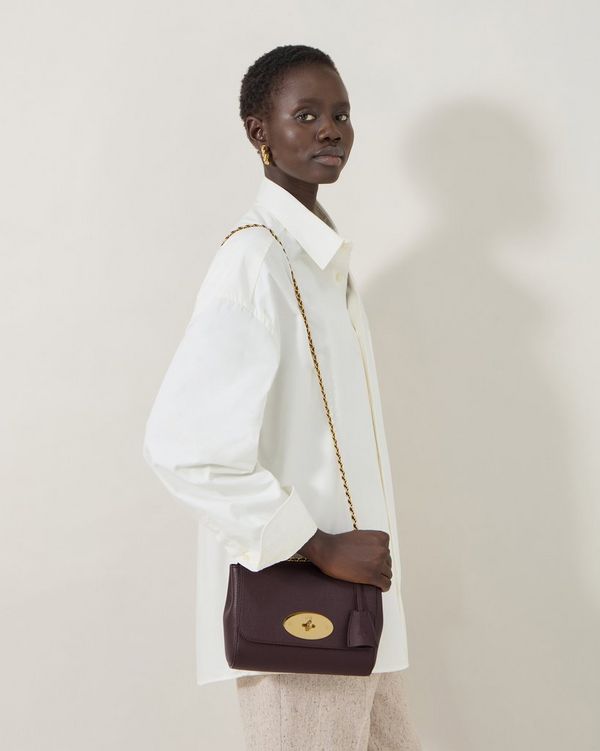 Mulberry | Lily | Ebony Small Classic Grain | Lily