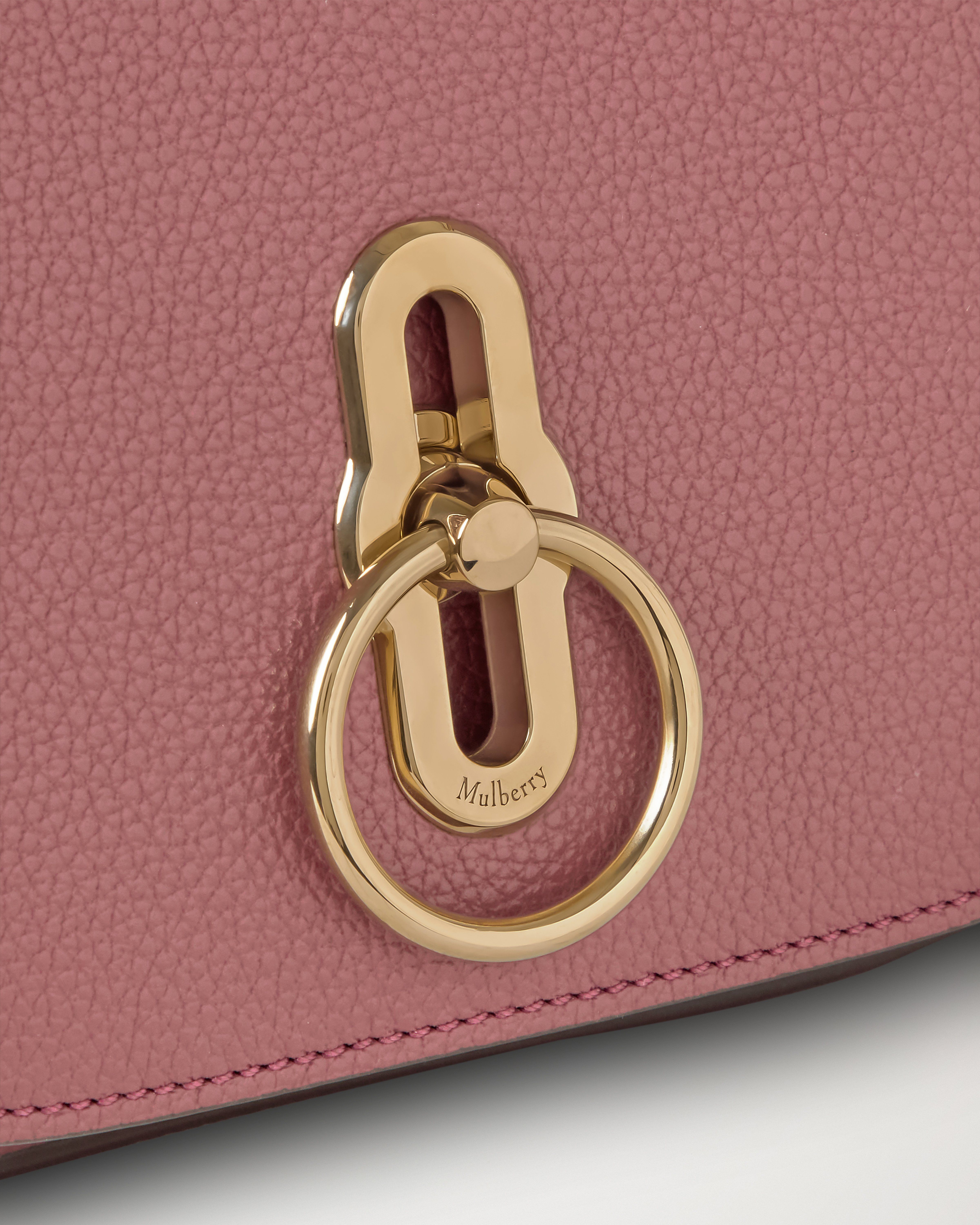 Mulberry | Small Amberley Satchel | Pink Scrumpy Small Classic Grain