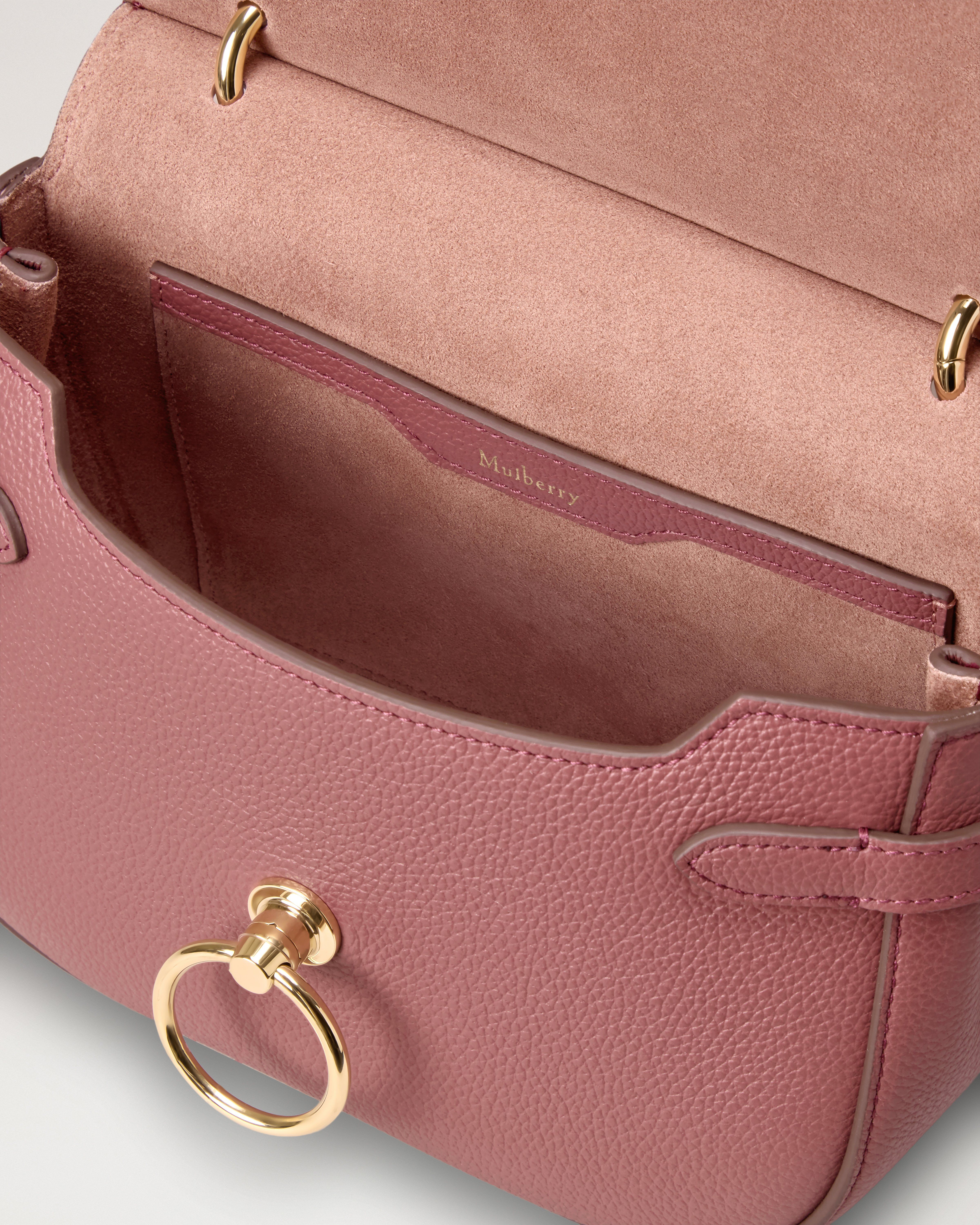 Mulberry | Small Amberley Satchel | Pink Scrumpy Small Classic Grain