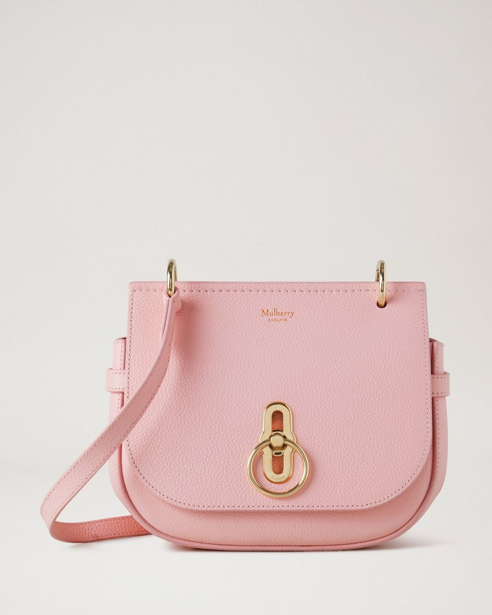 Small Amberley Satchel | Powder Rose Small Classic Grain | Women | Mulberry