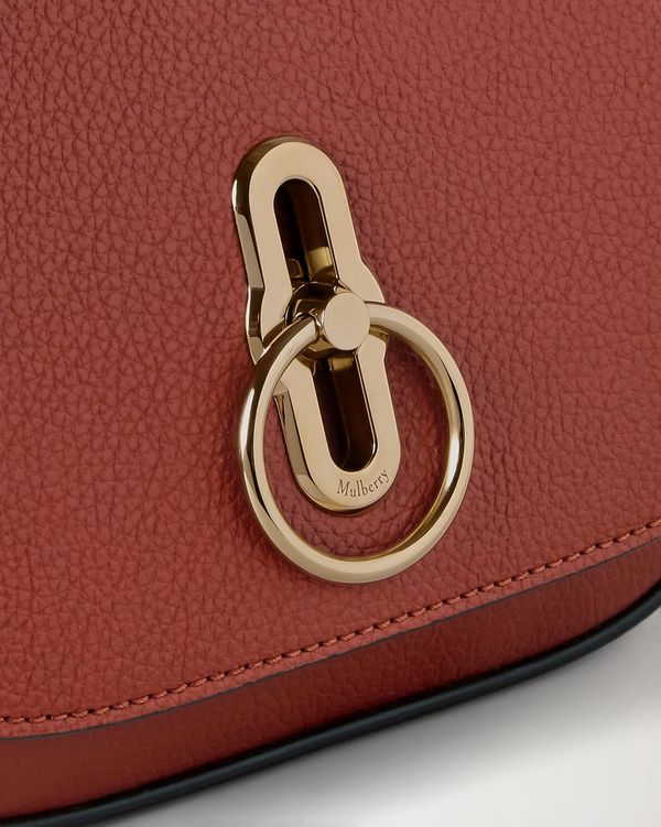 Mulberry | Small Amberley Satchel | Rust Small Classic Grain
