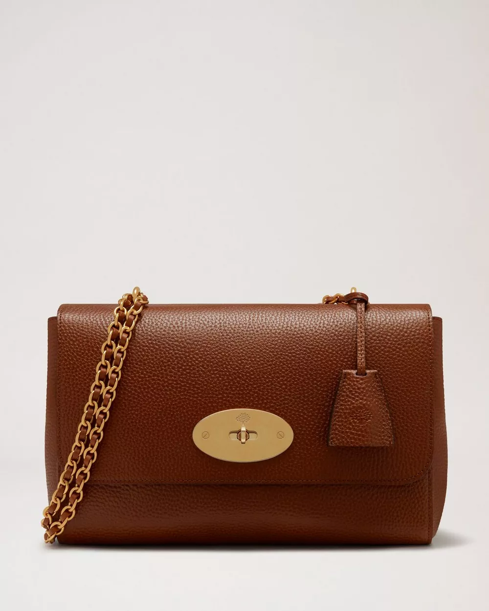 Medium Lily | Oak Natural Grain Leather | Lily | Mulberry