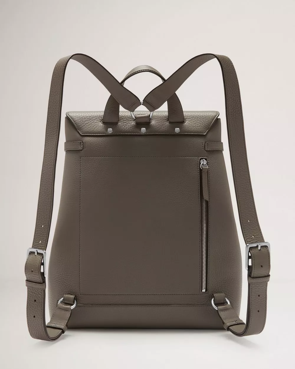 Chiltern Backpack | Earth Grey Heavy Grain | Women | Mulberry