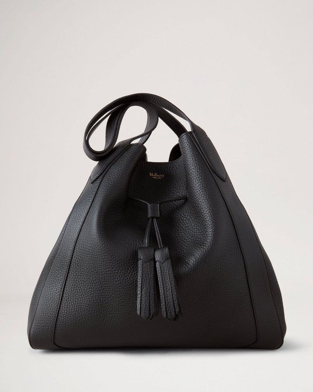 Millie Tote | Black Heavy Grain | Women | Mulberry