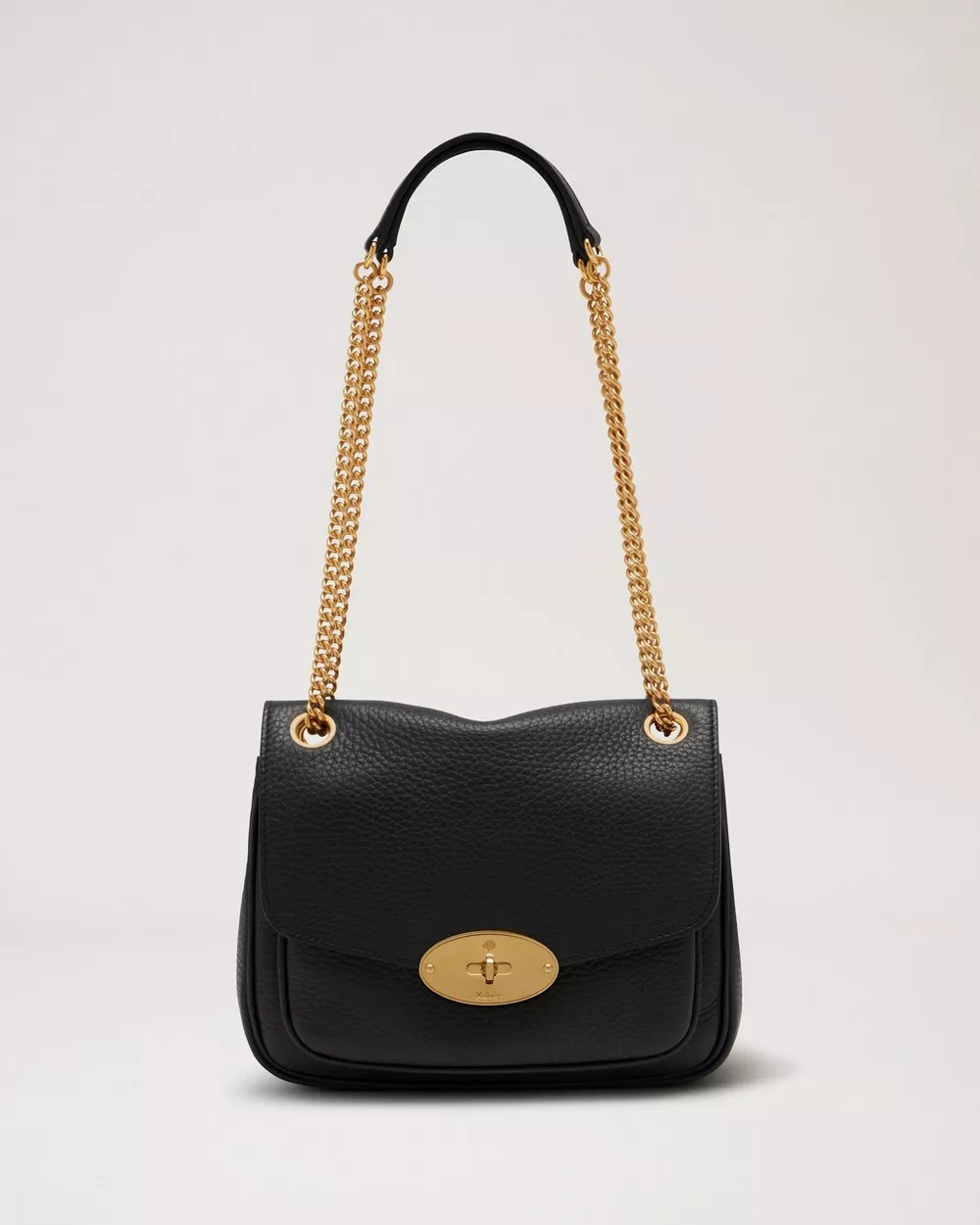 Small Darley Shoulder Bag | Black Heavy Grain | Women | Mulberry