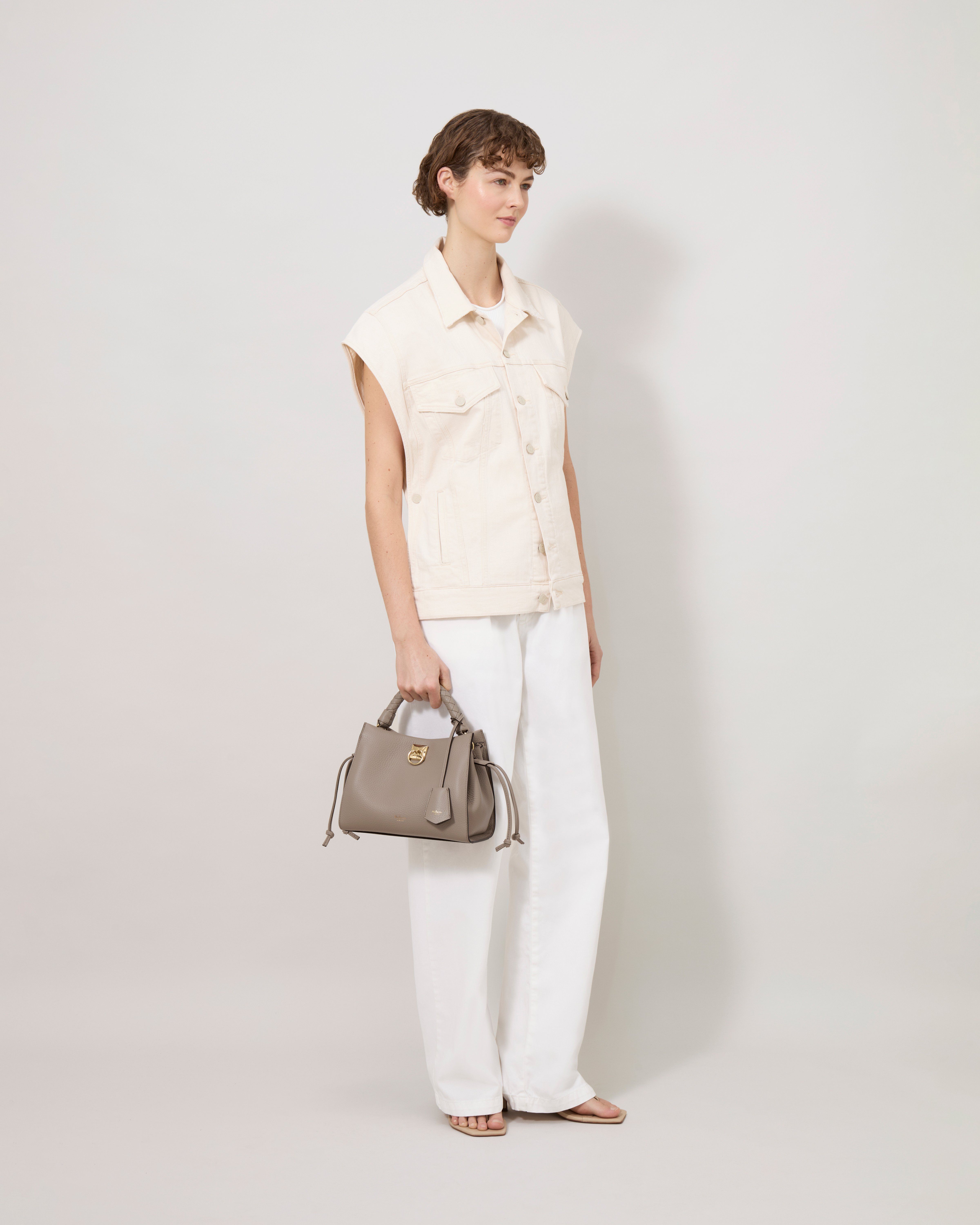 Mulberry | Small Iris | Cashmere Taupe Heavy Grain | Women