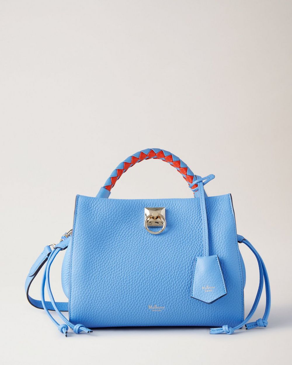 Small Iris | Cornflower blue Heavy Grain & Silky Calf | Iris | Mulberry