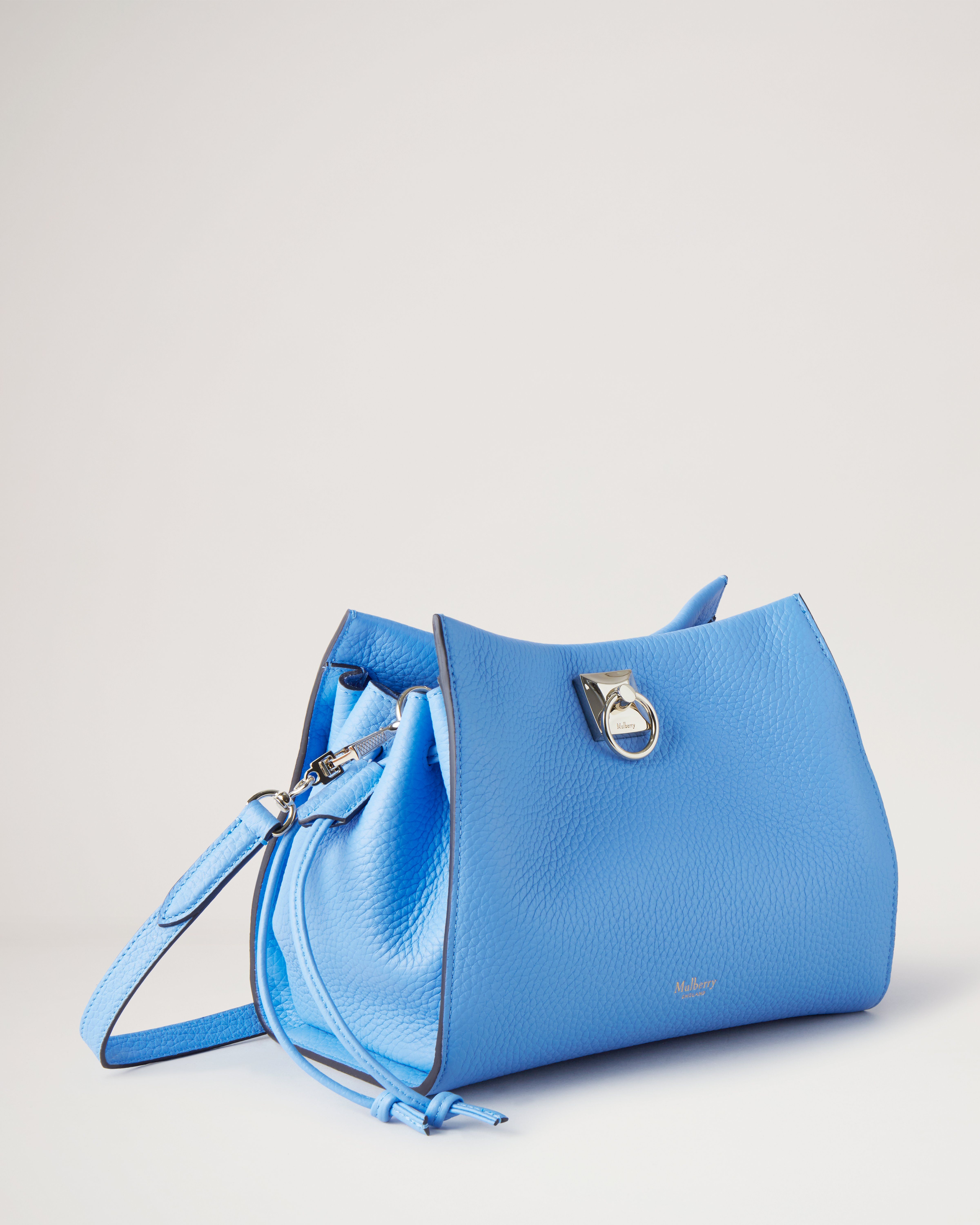 Small Iris | Cornflower blue Heavy Grain & Silky Calf | Iris | Mulberry