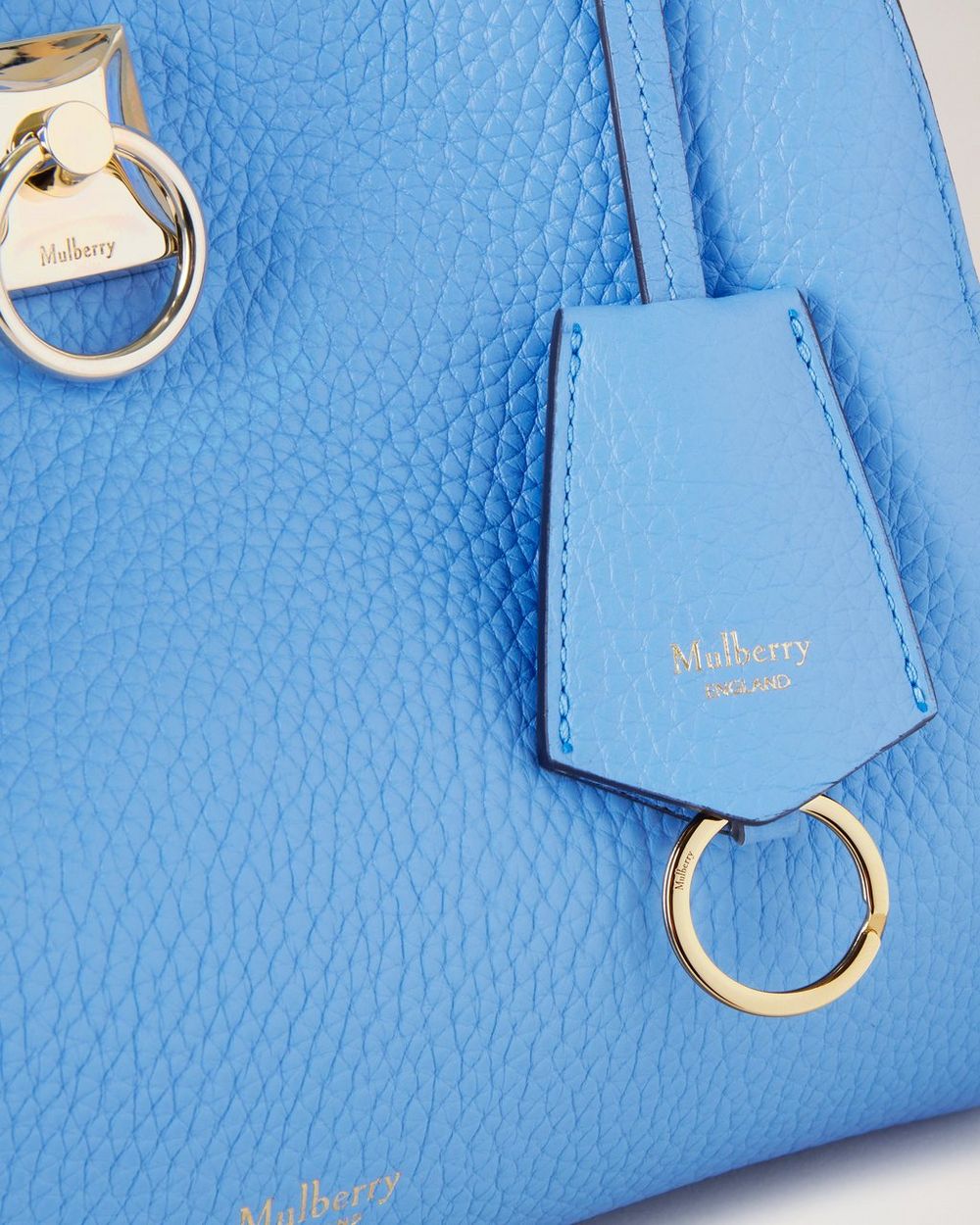 Small Iris | Cornflower blue Heavy Grain & Silky Calf | Iris | Mulberry