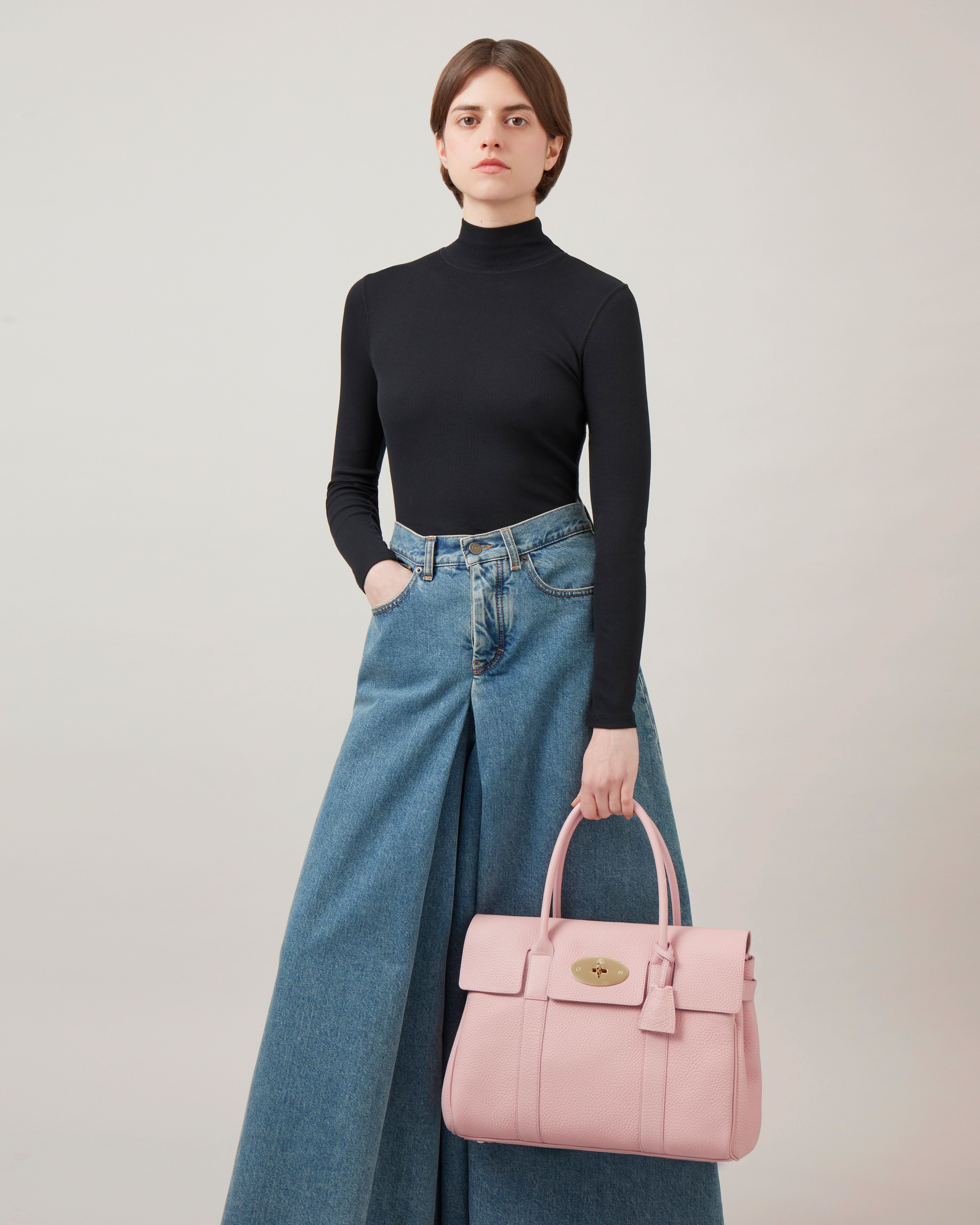 Bayswater | Powder Rose Heavy Grain | Women | Mulberry