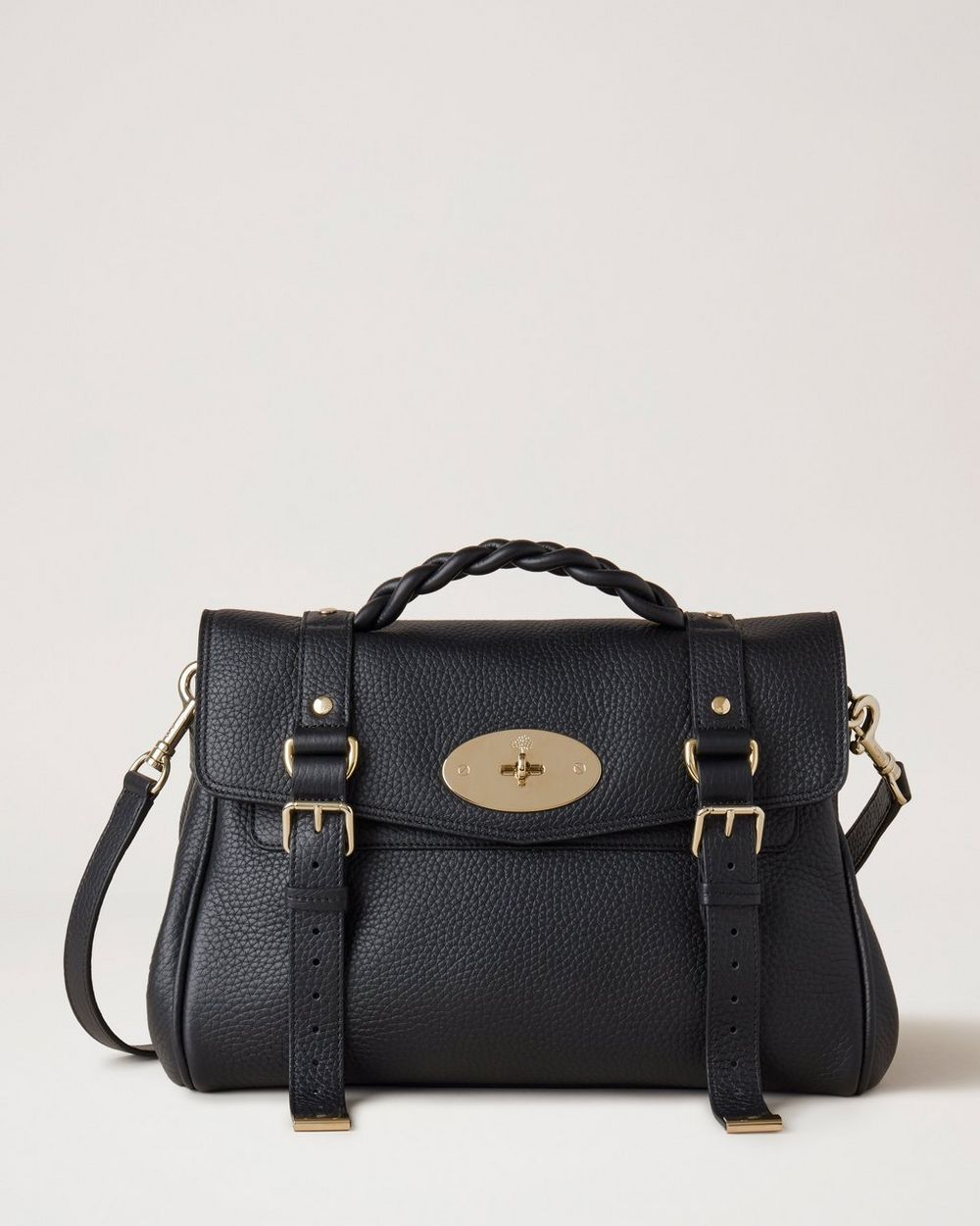 Alexa | Black Heavy Grain | Sustainable Icons | Mulberry