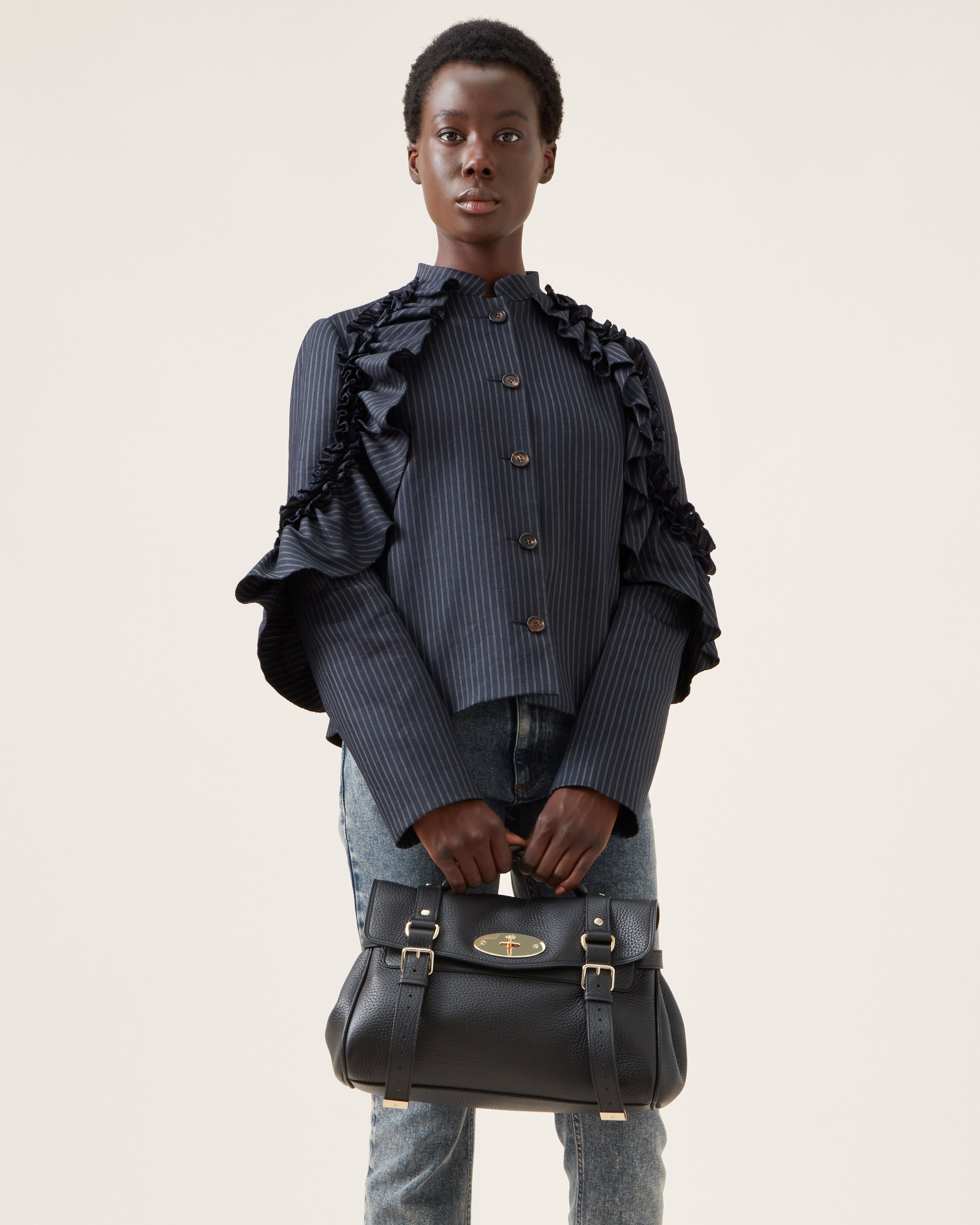 Alexa | Black Heavy Grain | Sustainable Icons | Mulberry