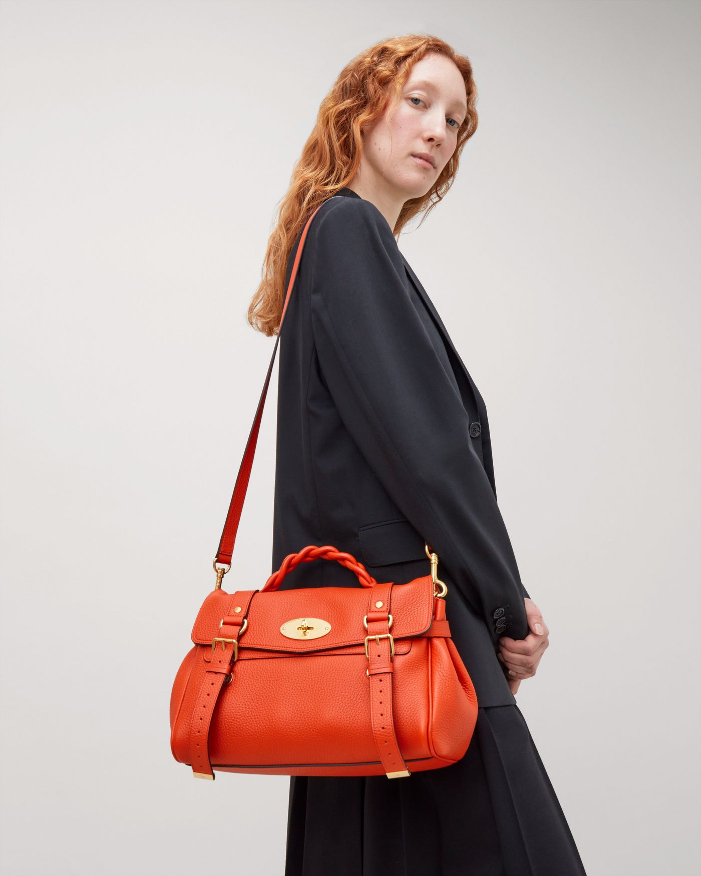 Alexa | Coral Orange Heavy Grain | Sustainable Icons | Mulberry