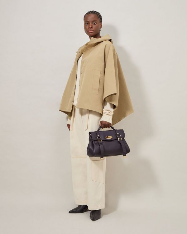 Mulberry | Alexa | Deep Aubergine Heavy Grain | Women