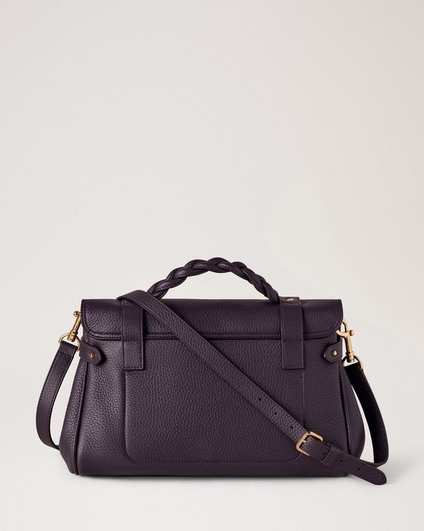 Mulberry | Alexa | Deep Aubergine Heavy Grain | Women