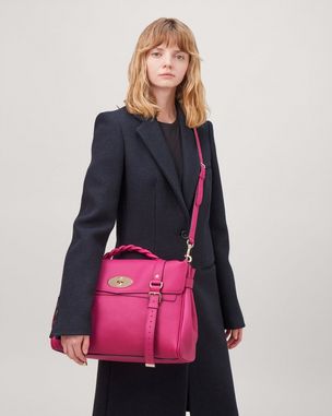 Small Darley | Mulberry Pink Heavy Grain | Women | Mulberry