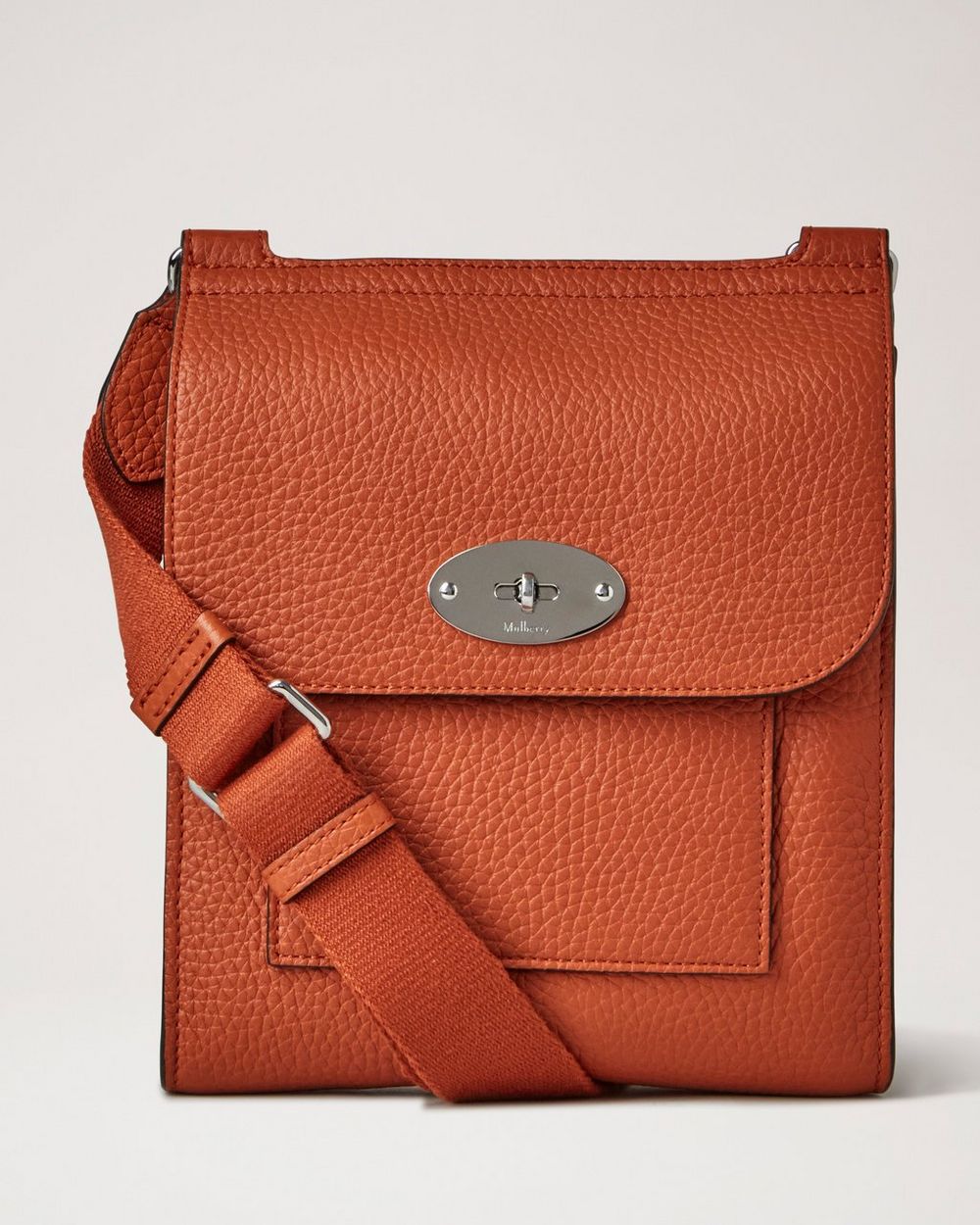 Small Antony | Rust Orange Heavy Grain | Women | Mulberry