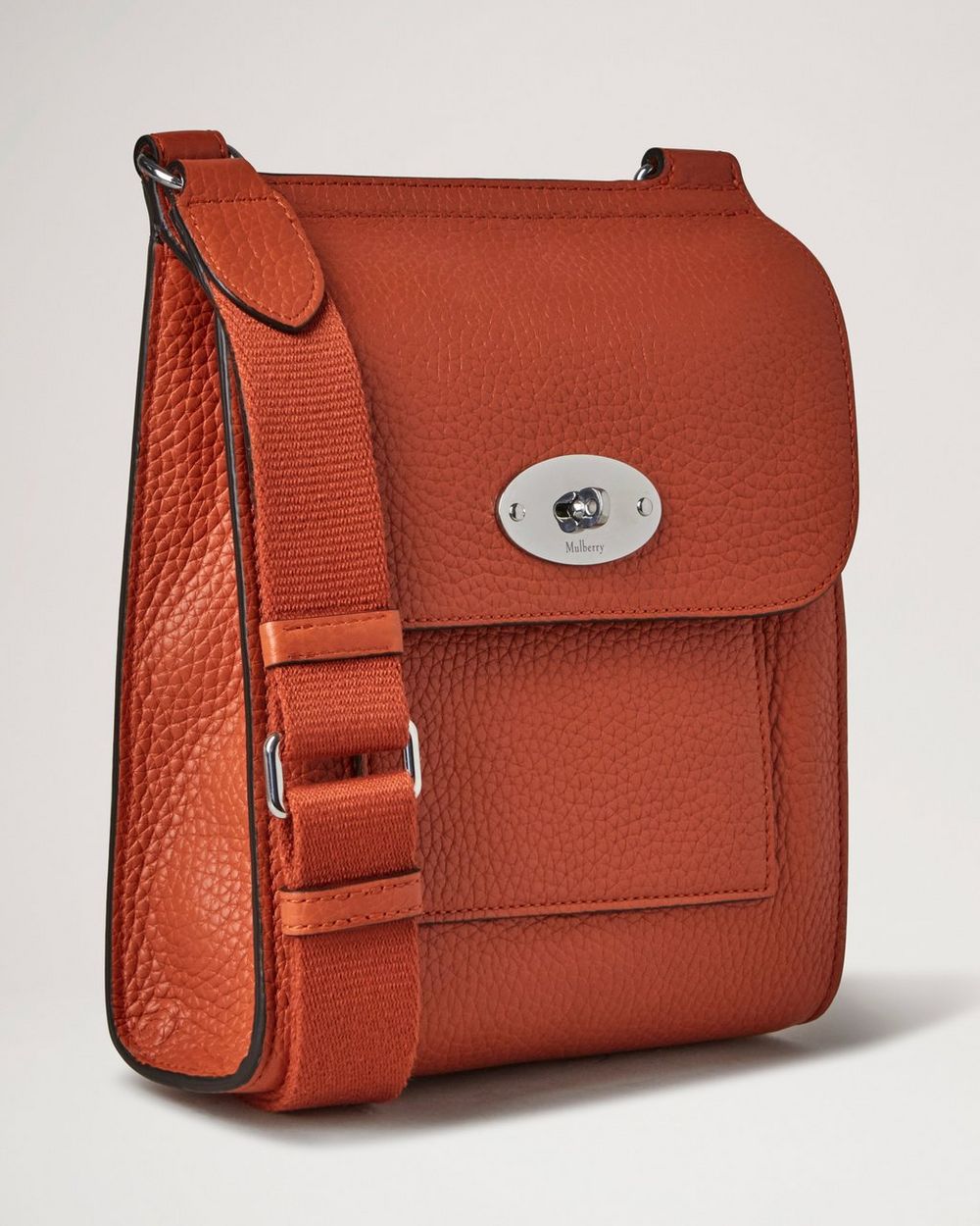 Small Antony | Rust Orange Heavy Grain | Women | Mulberry
