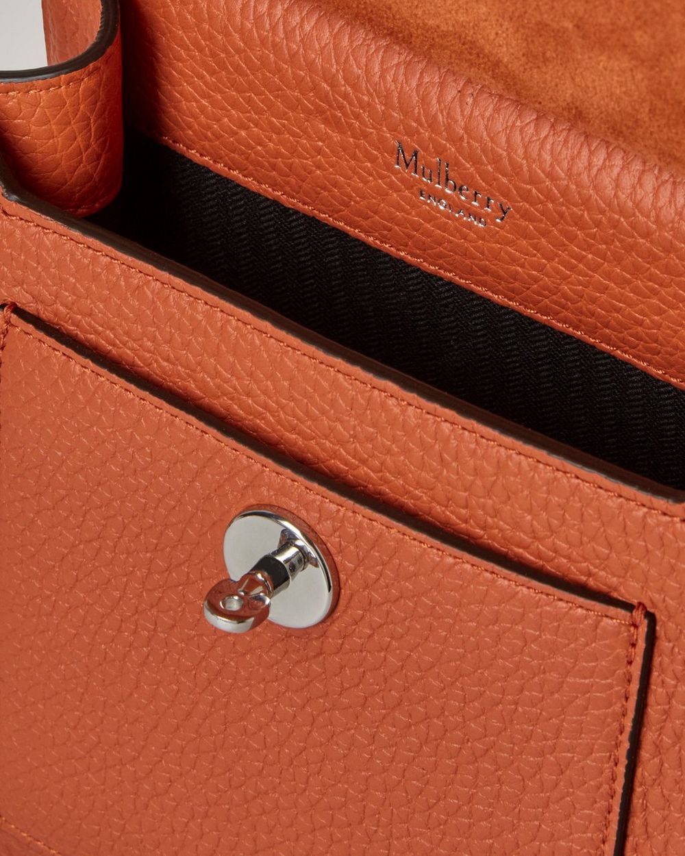 Small Antony | Rust Orange Heavy Grain | Women | Mulberry