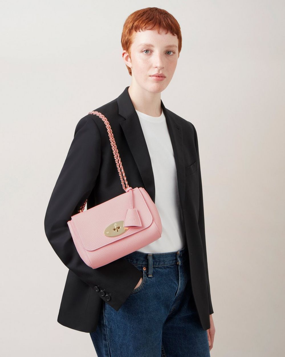 Lily | Powder Rose Heavy Grain | Women | Mulberry