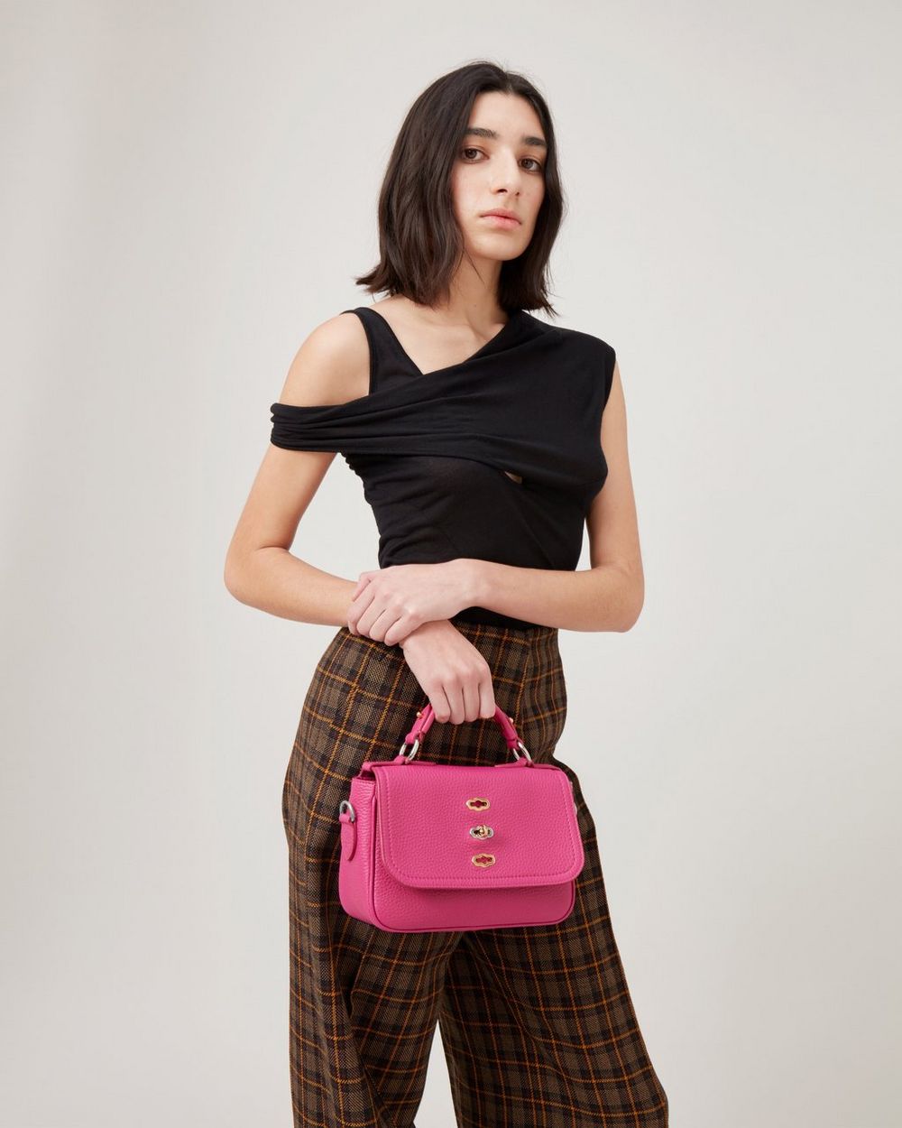 Small Bryn | Mulberry Pink Heavy Grain | Women | Mulberry