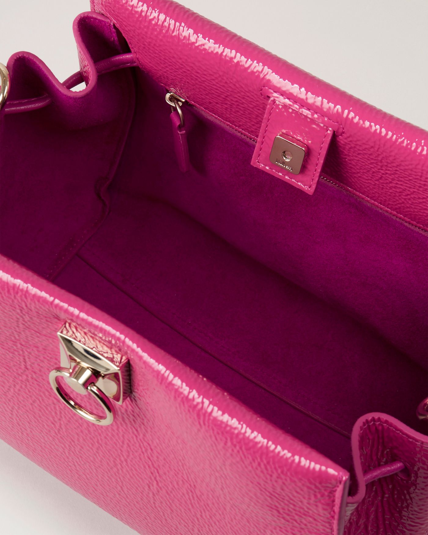 Small Iris | Mulberry Pink Spongy Patent | Mother's Day Gifts | Mulberry