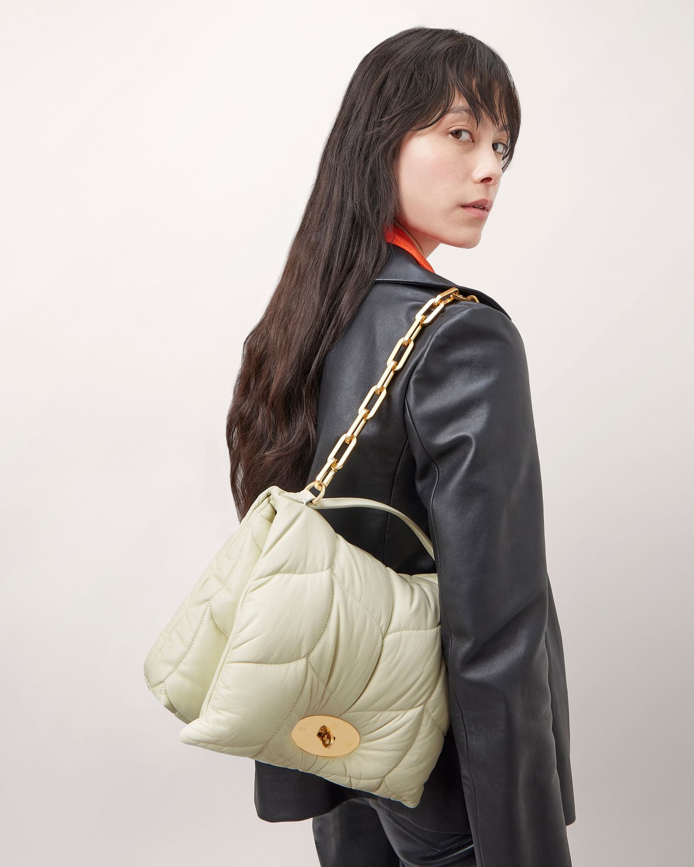 Softie | Wild Primrose Pillow Effect Nappa Leather | Softie | Mulberry