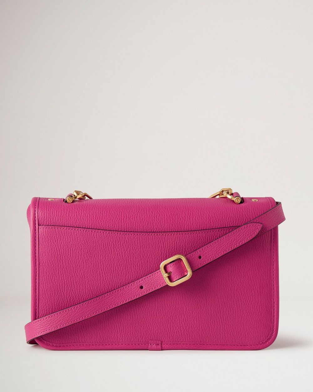 Sadie Rectangle | Mulberry Pink Goat Printed Leather | Sustainable ...