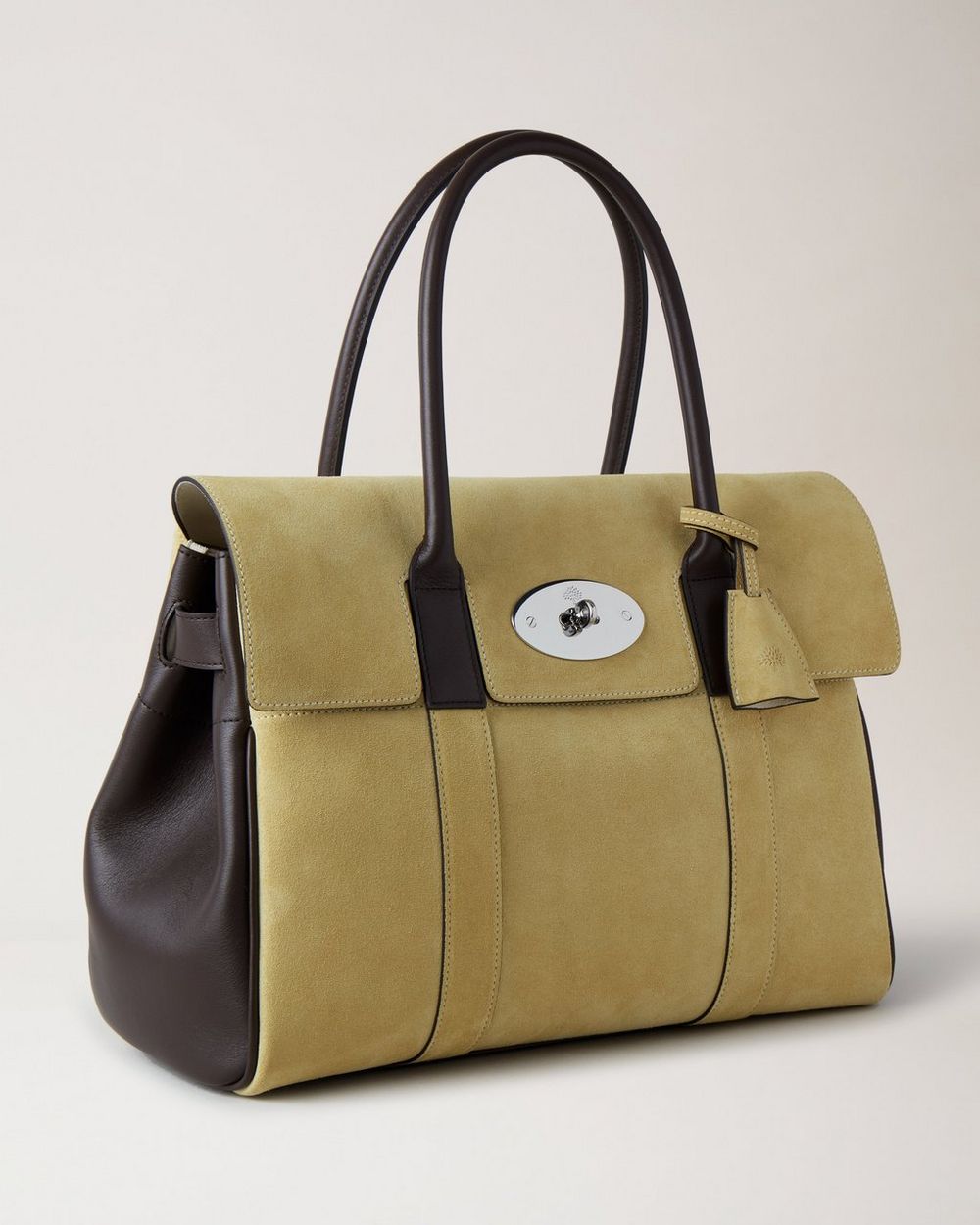Bayswater | Wild Primrose & Ebony Suede & Leather | Bayswater | Mulberry