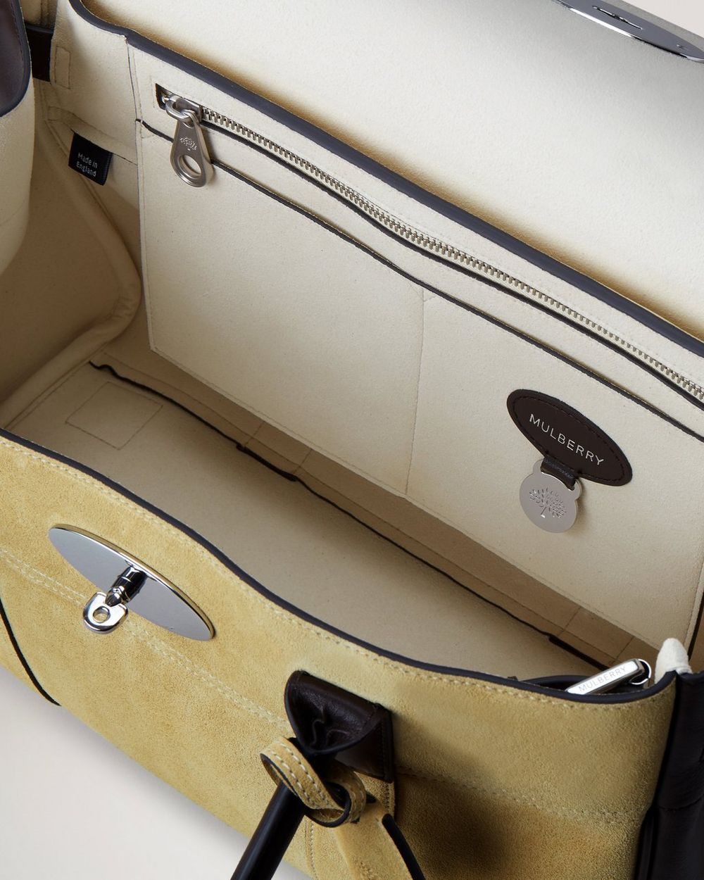 Bayswater | Wild Primrose & Ebony Suede & Leather | Bayswater | Mulberry