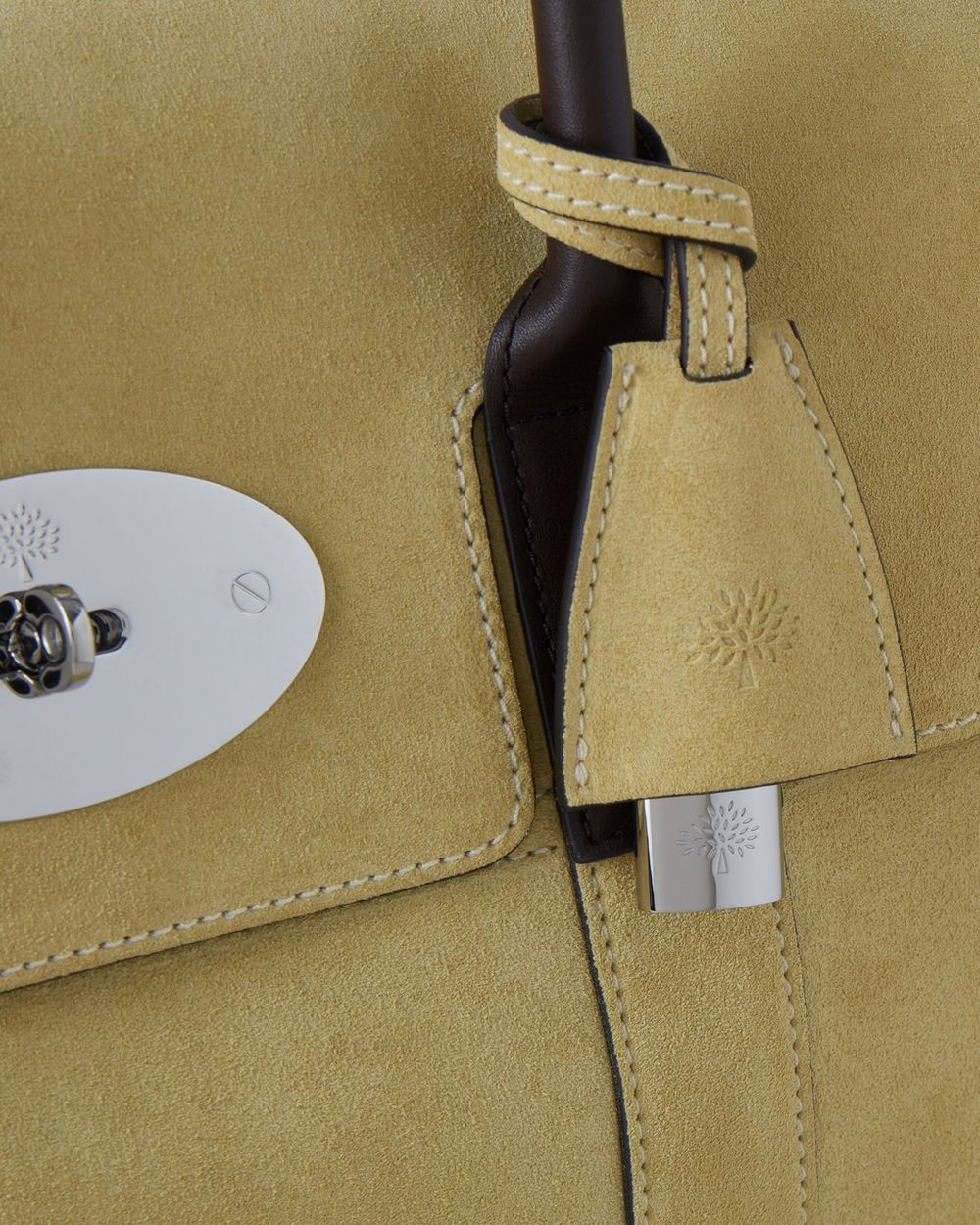 Bayswater | Wild Primrose & Ebony Suede & Leather | Bayswater | Mulberry