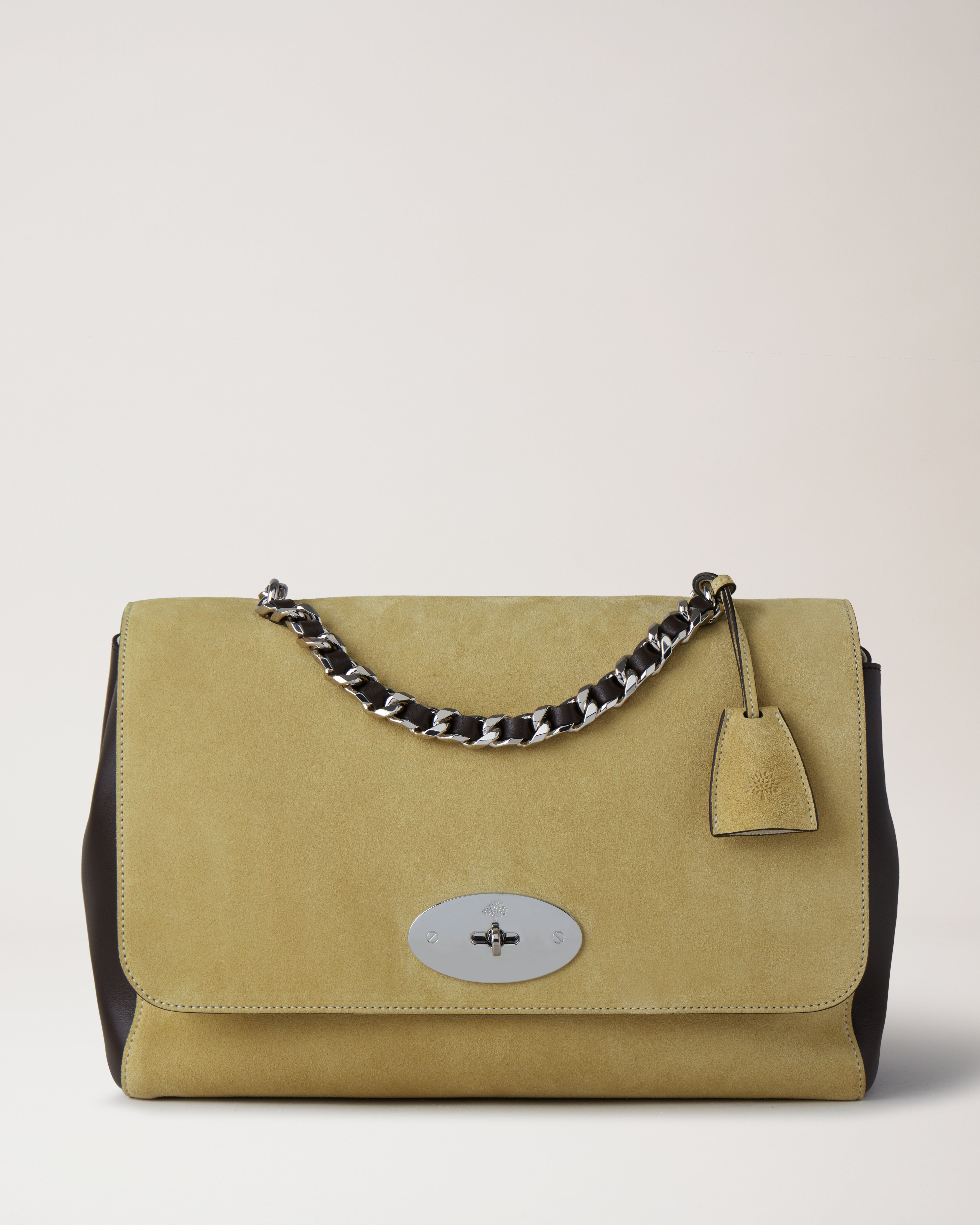Oversized Lily | Wild Primrose & Ebony Suede & Leather | Lily | Mulberry