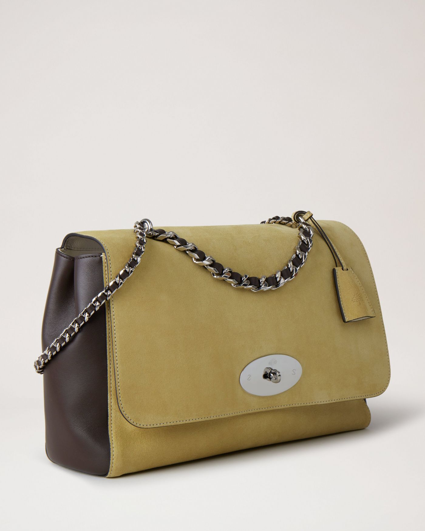 Oversized Lily | Wild Primrose & Ebony Suede & Leather | Lily | Mulberry