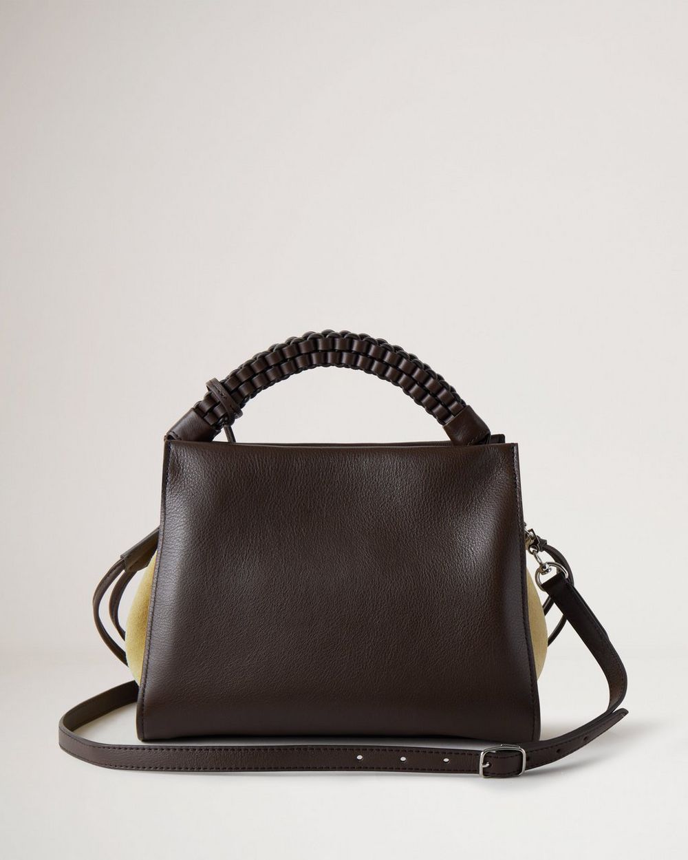 Small Iris | Wild Primrose & Ebony Suede & Leather | Iris | Mulberry