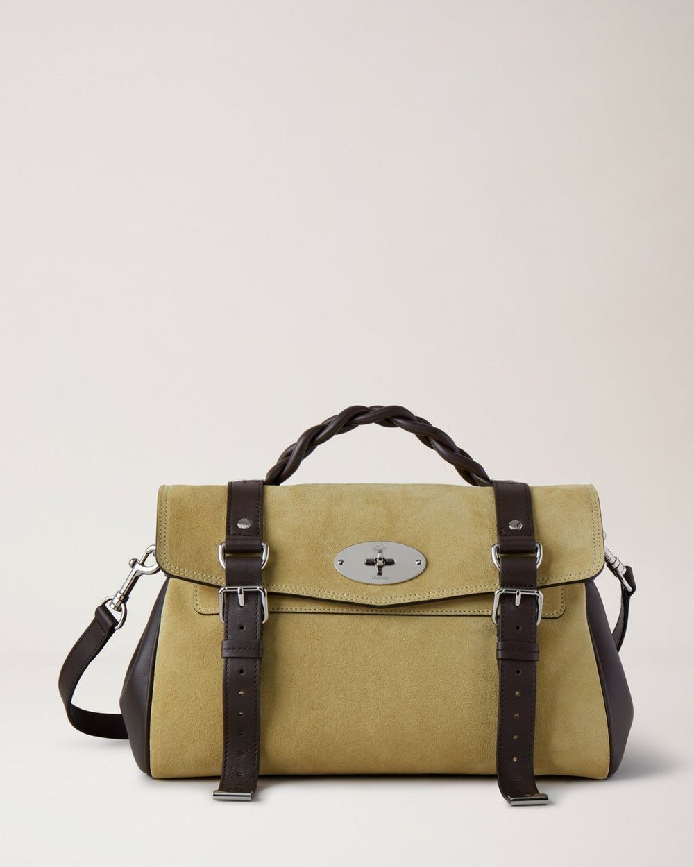 Alexa | Wild Primrose & Ebony Suede & Leather | Family | Mulberry