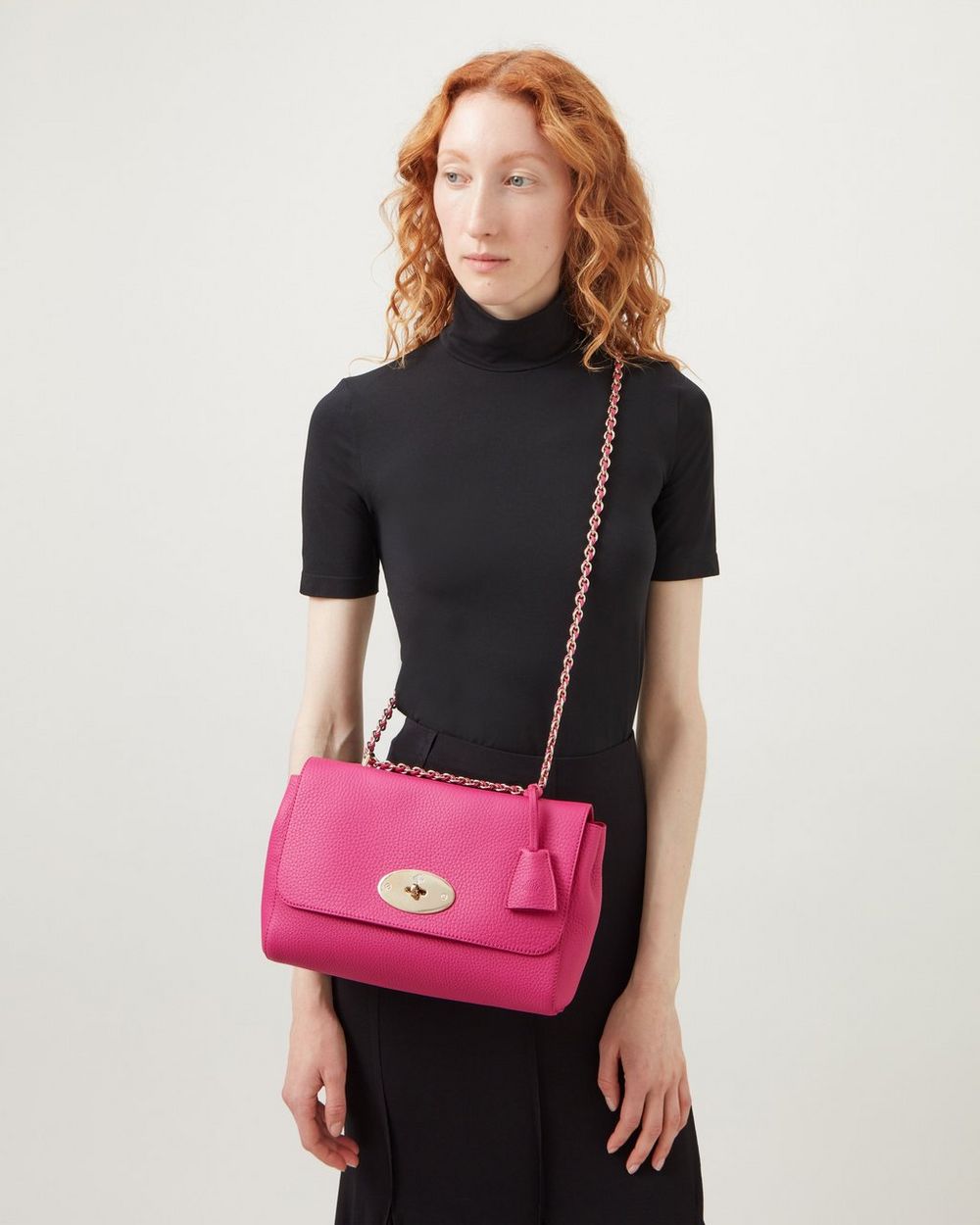 Medium Lily | Carbon Neutral | Mulberry Pink Heavy Grain | Lily | Mulberry
