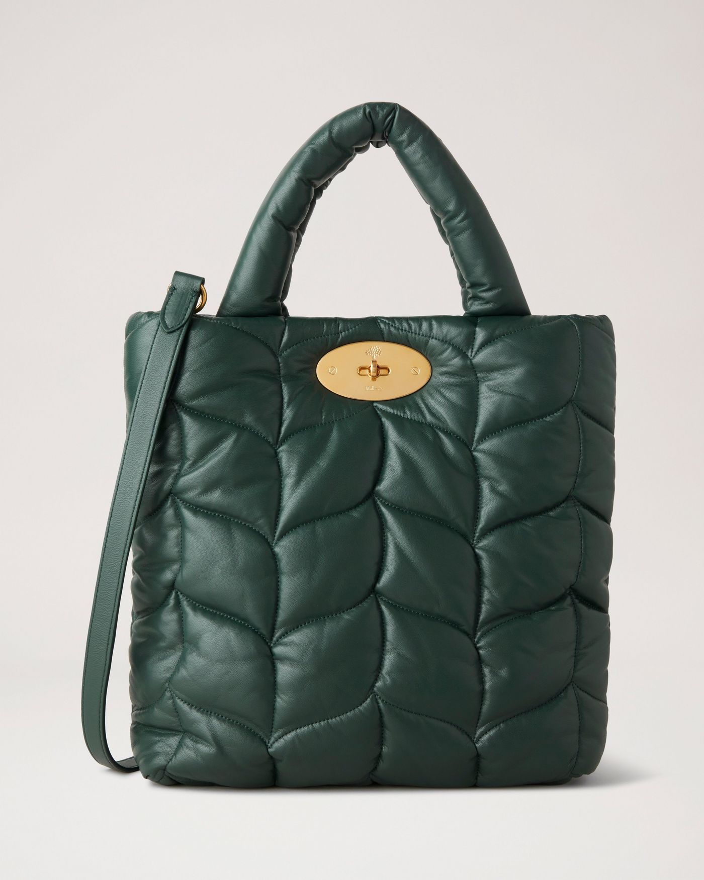 Big Softie | Mulberry Green Pillow Effect Nappa Leather | Softie | Mulberry
