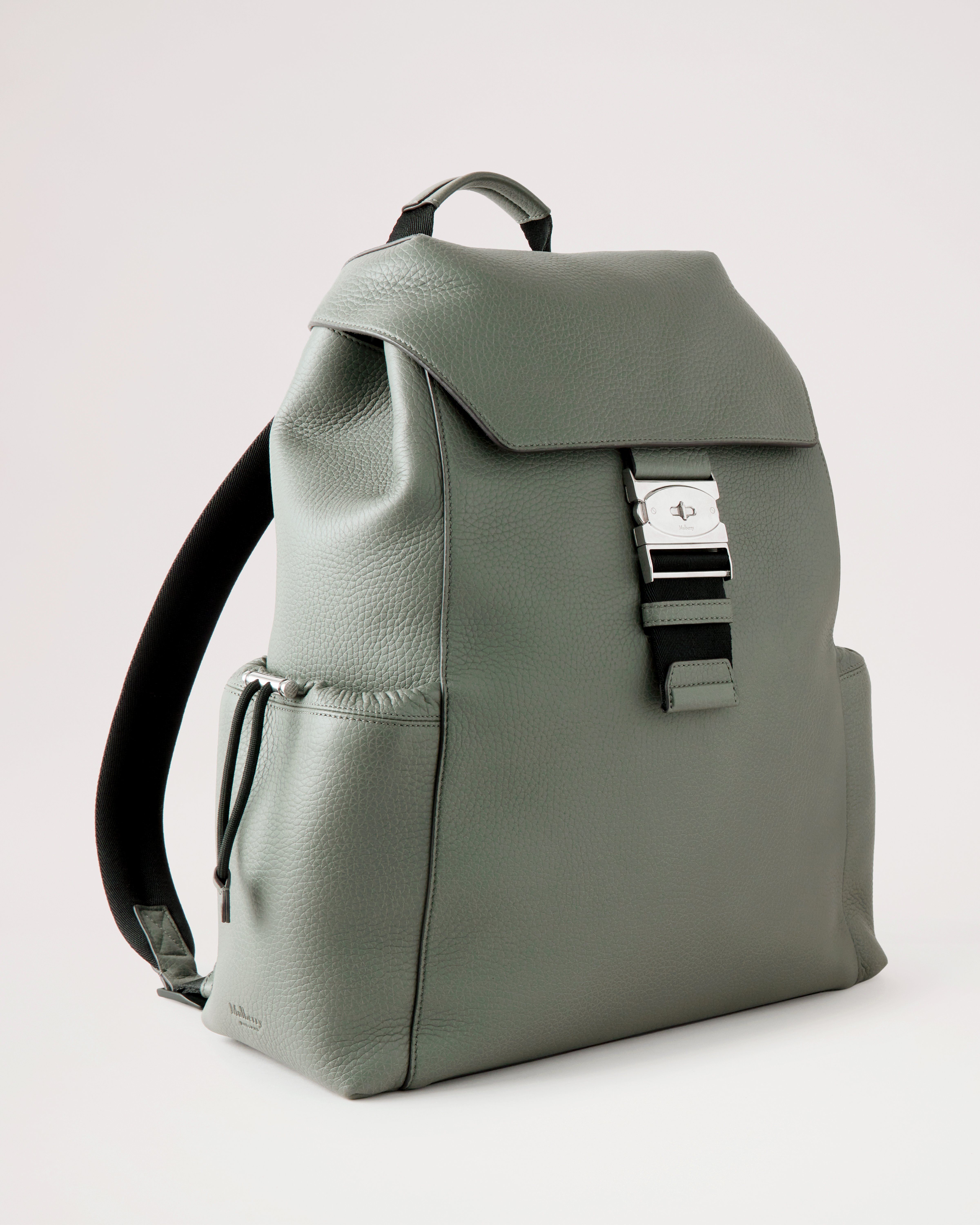 Utility Postman's Buckle Backpack | Uniform Heavy Grain | Women | Mulberry