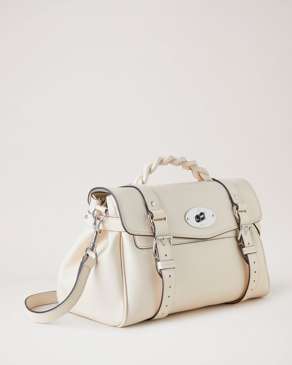 Alexa | Eggshell High Shine Leather | Sustainable Icons | Mulberry