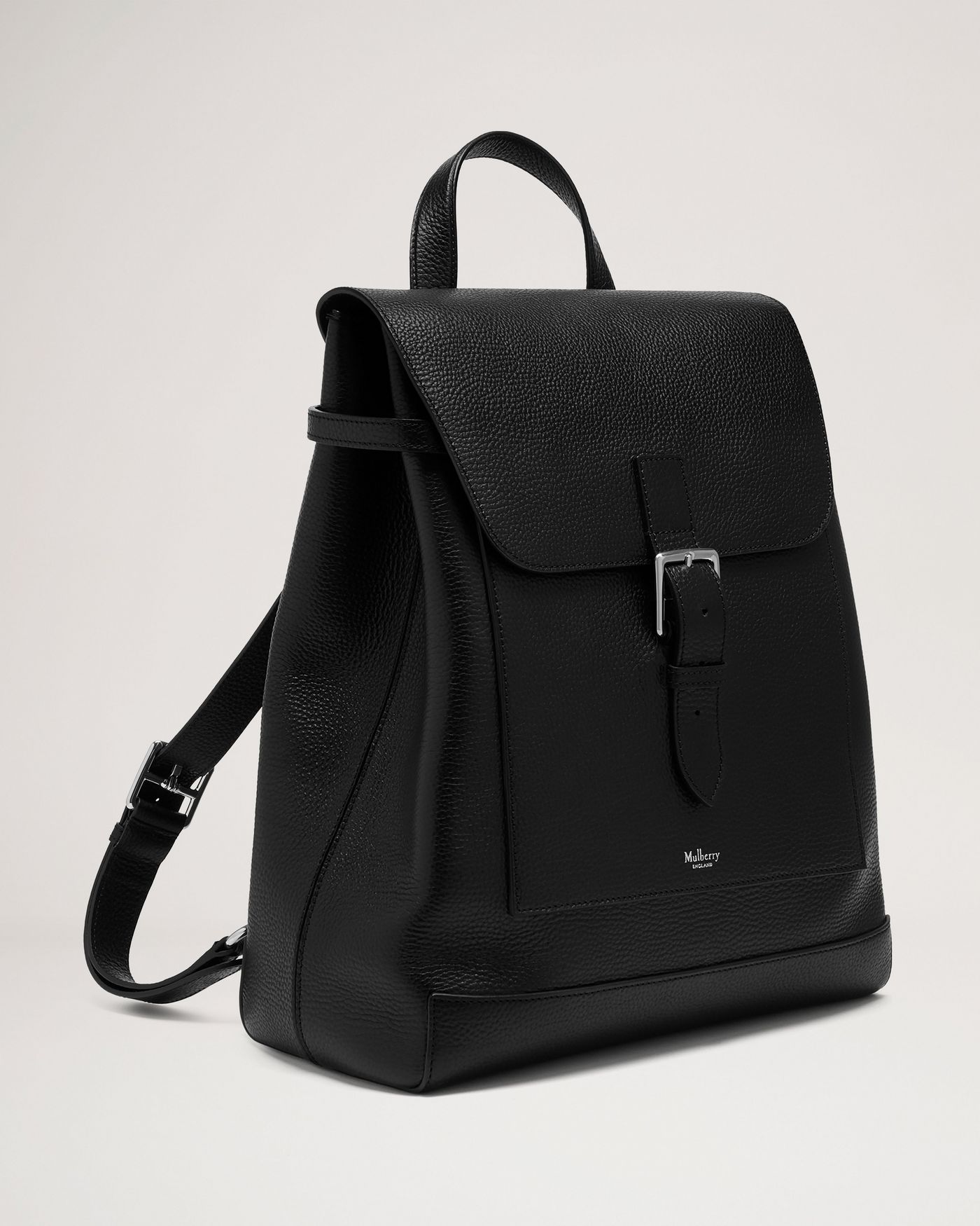 Chiltern Backpack | Black Small Classic Grain | Women | Mulberry
