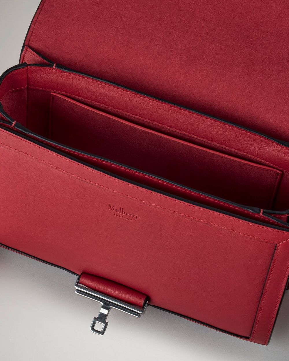 Utility Postman's Buckle Crossbody | Lancaster Red Classic Smooth Calf ...