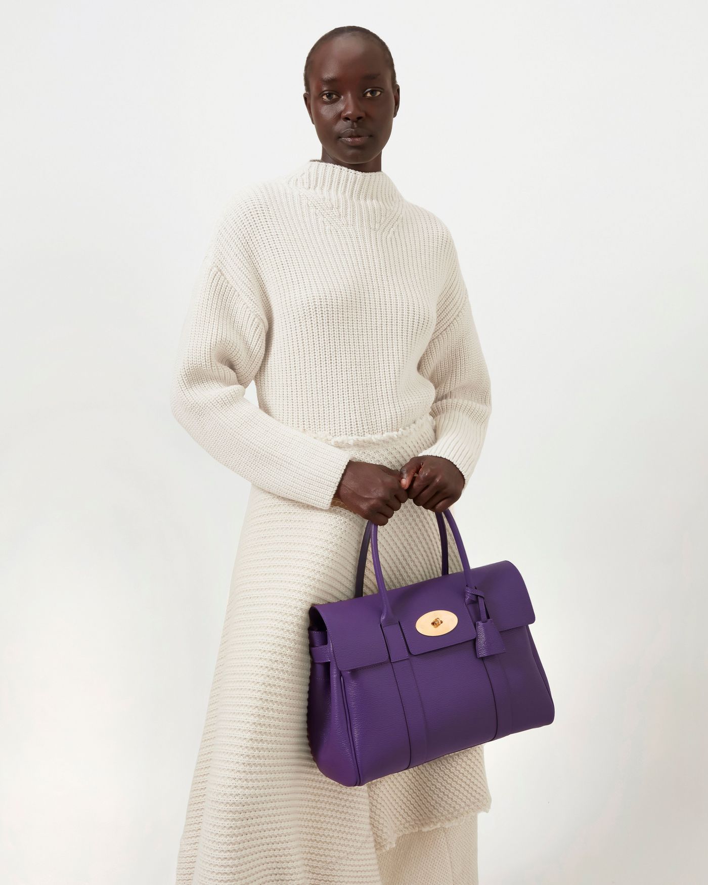 Bayswater | Amethyst High Shine Goat Print Leather | Sustainable Icons ...